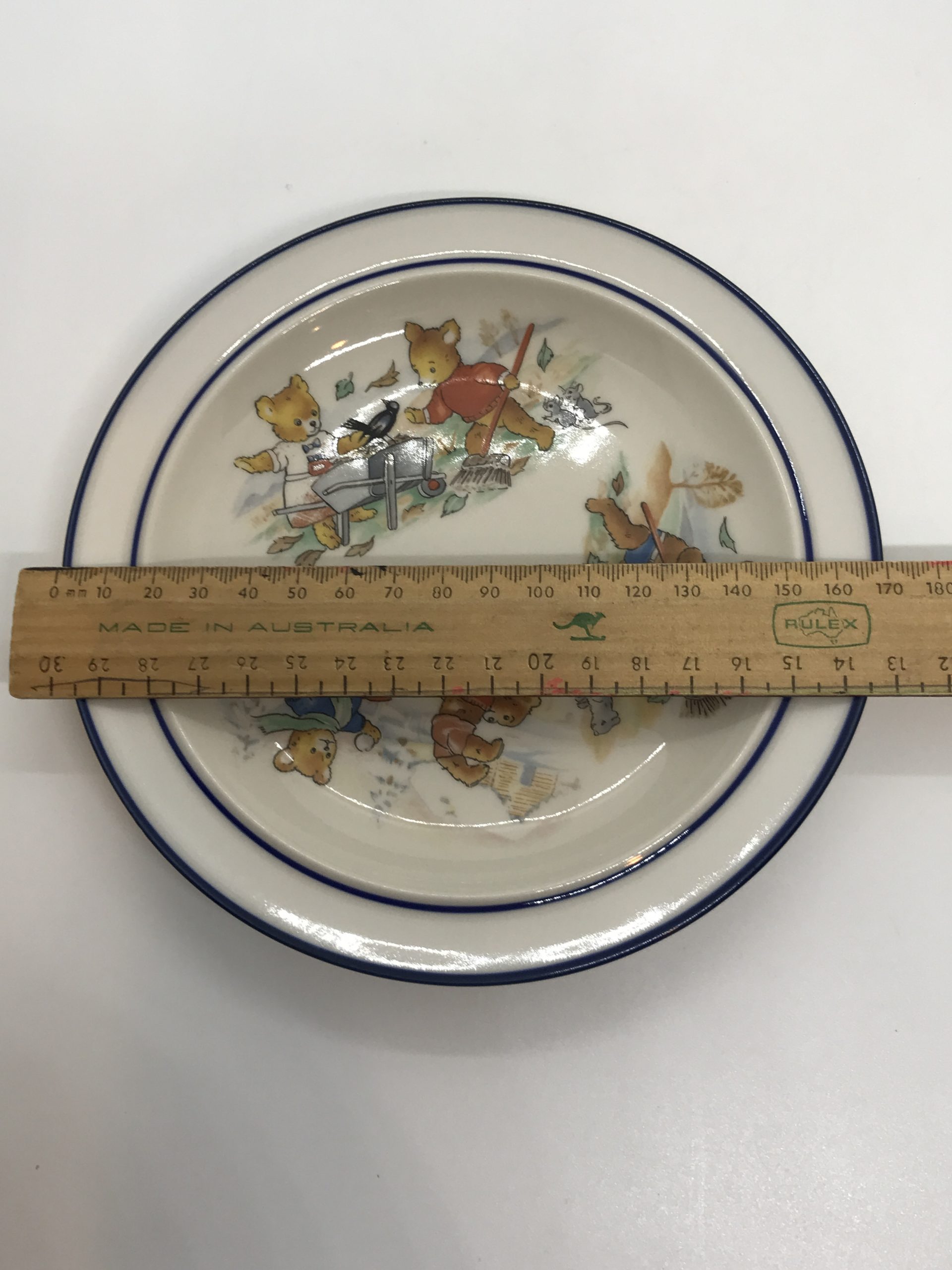 Elegance II Collection Mariner Blue Stoneware Teddy Bear Plate (Japan ...