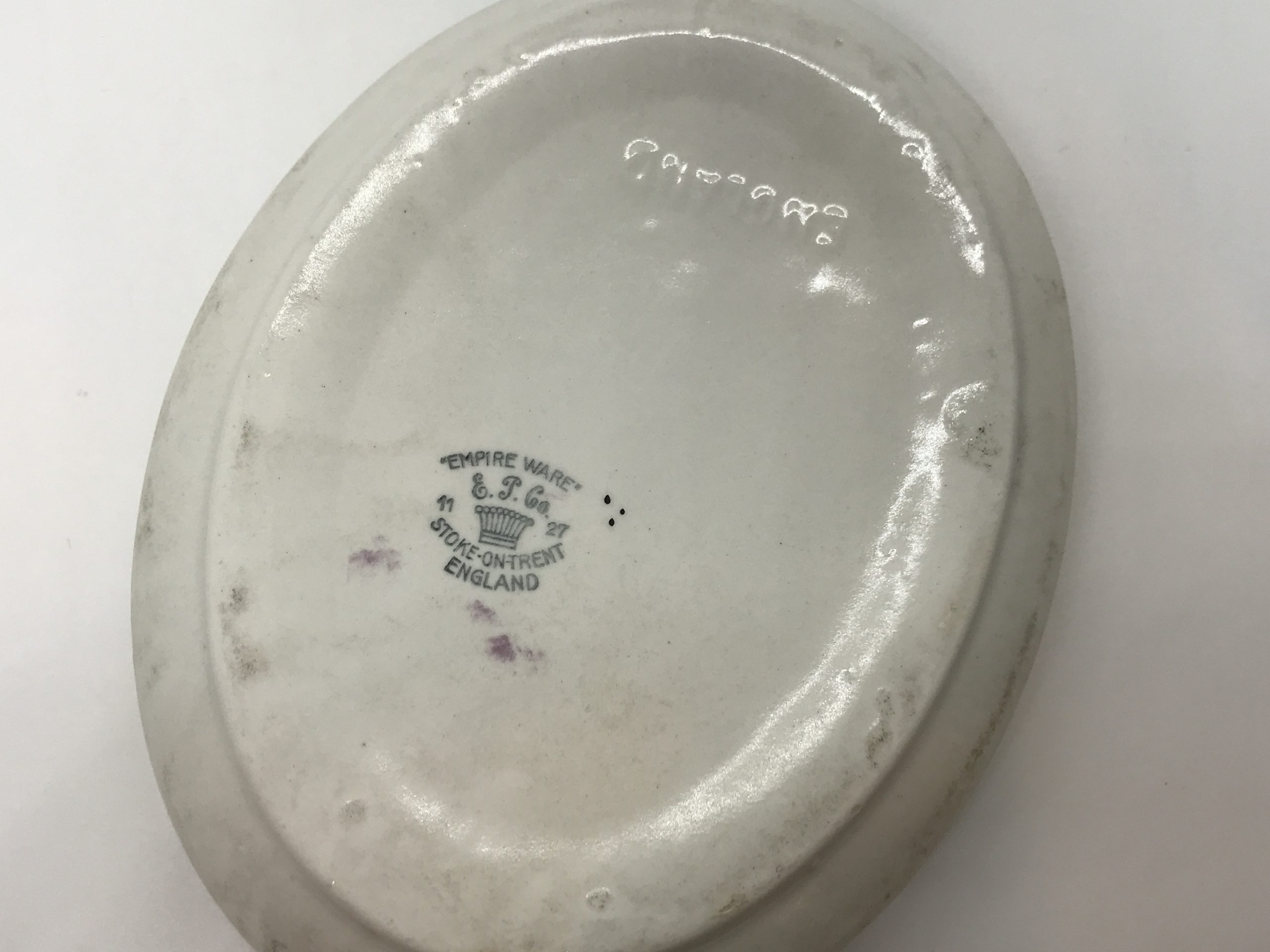 Empire Ware (Stoke on Trent) Babys Plate Oval Porridge Bowl - Vintage ...