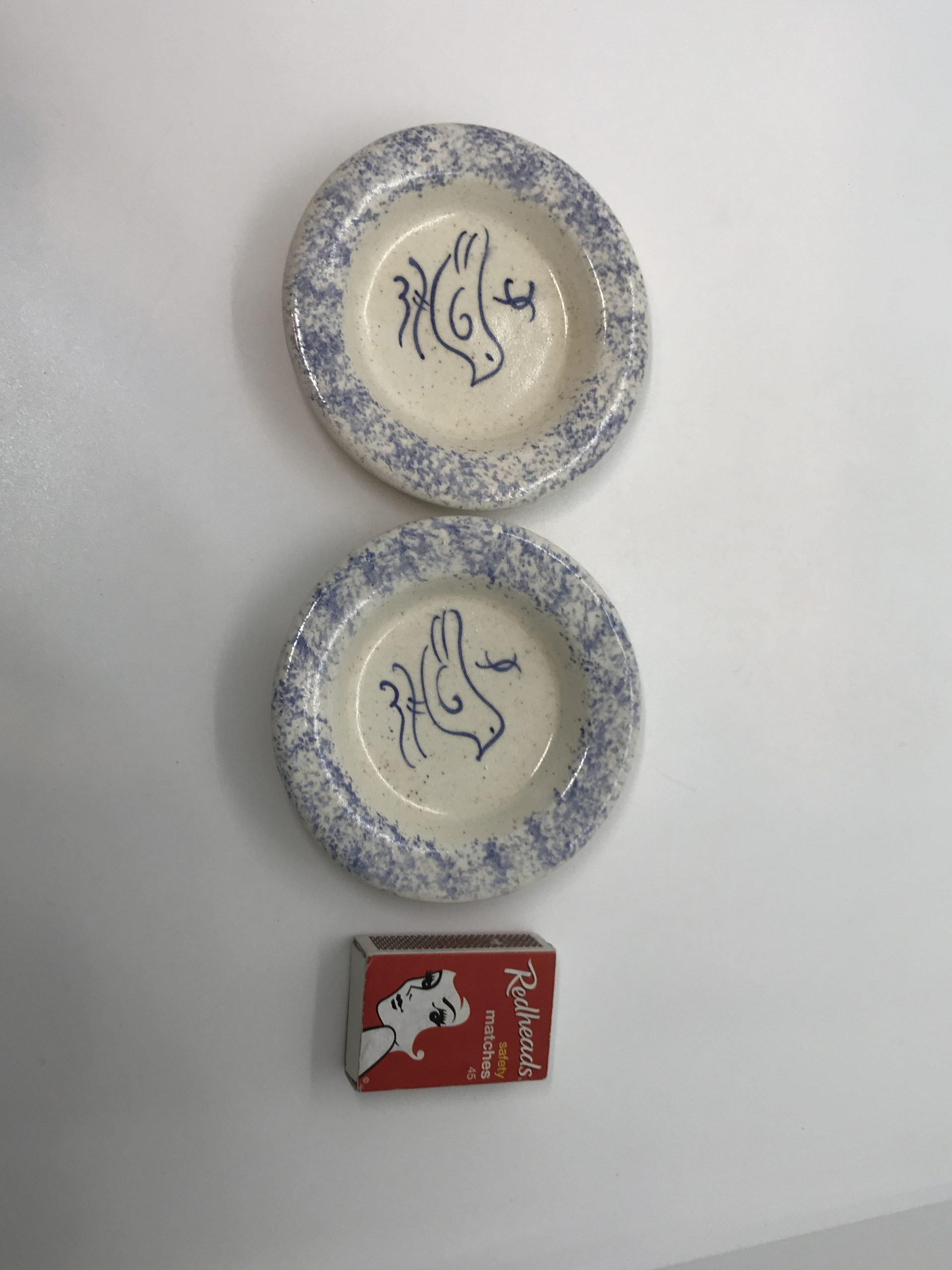 Small Plate with Bird Picture - Made in Portugal (10cm) - Vintage Keepsakes