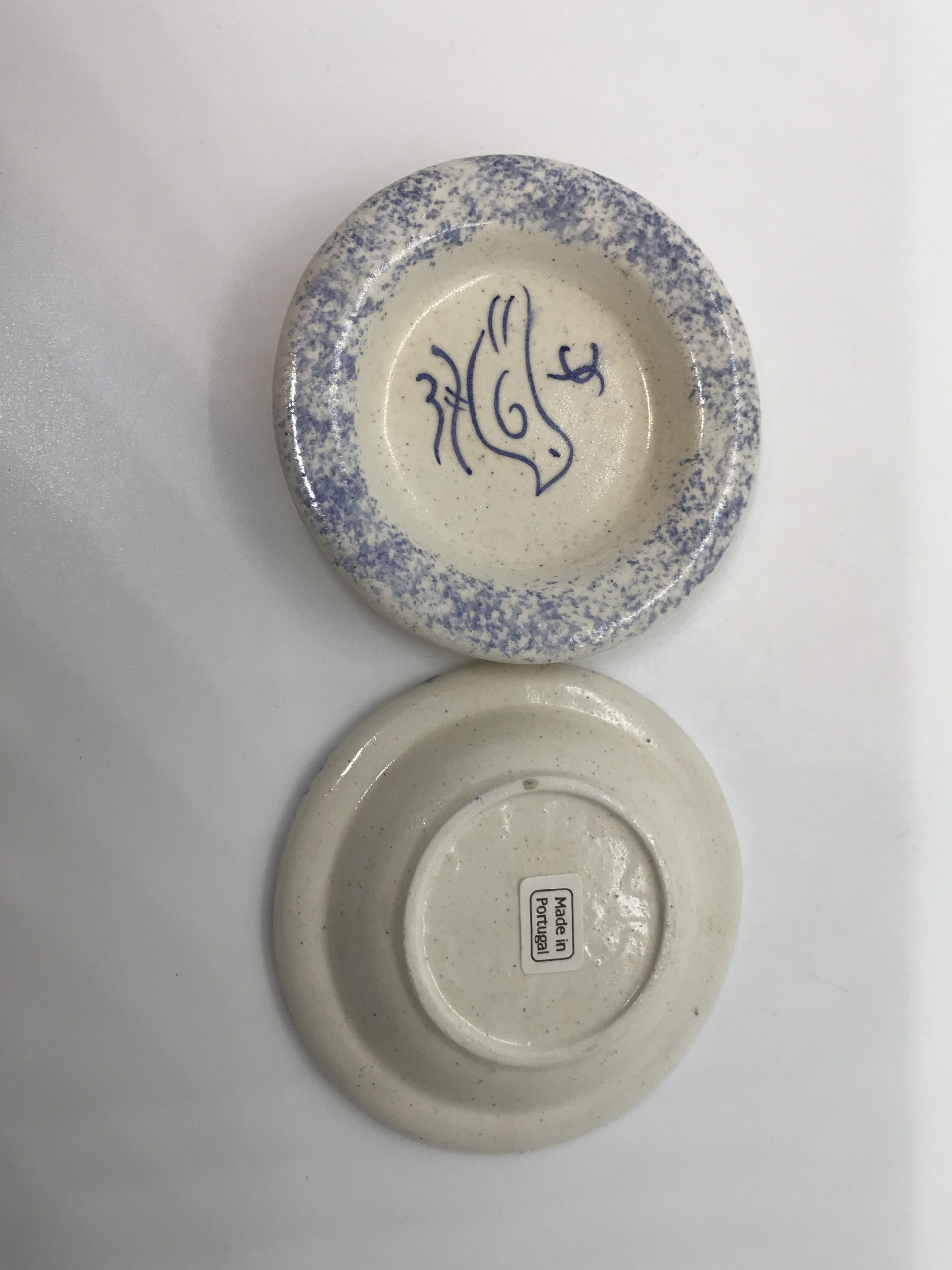 Small Plate with Bird Picture - Made in Portugal (10cm) - Vintage Keepsakes