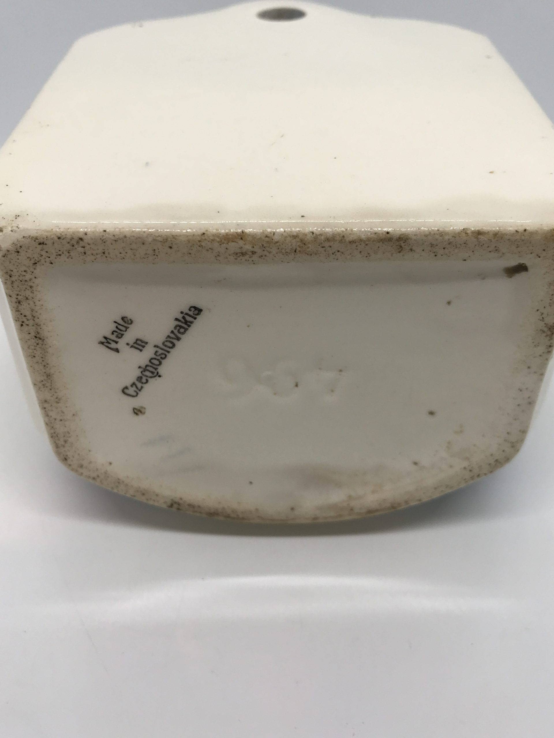 Vintage Ditmar Urbach Blue and White Sail Boat Salt Sellar Box with ...