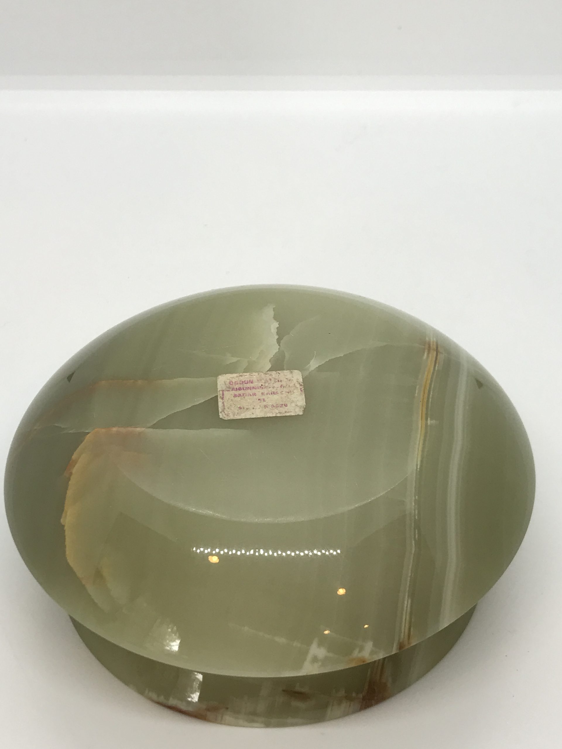 Onyx Alabaster Bowl 14cm wide - Vintage Keepsakes