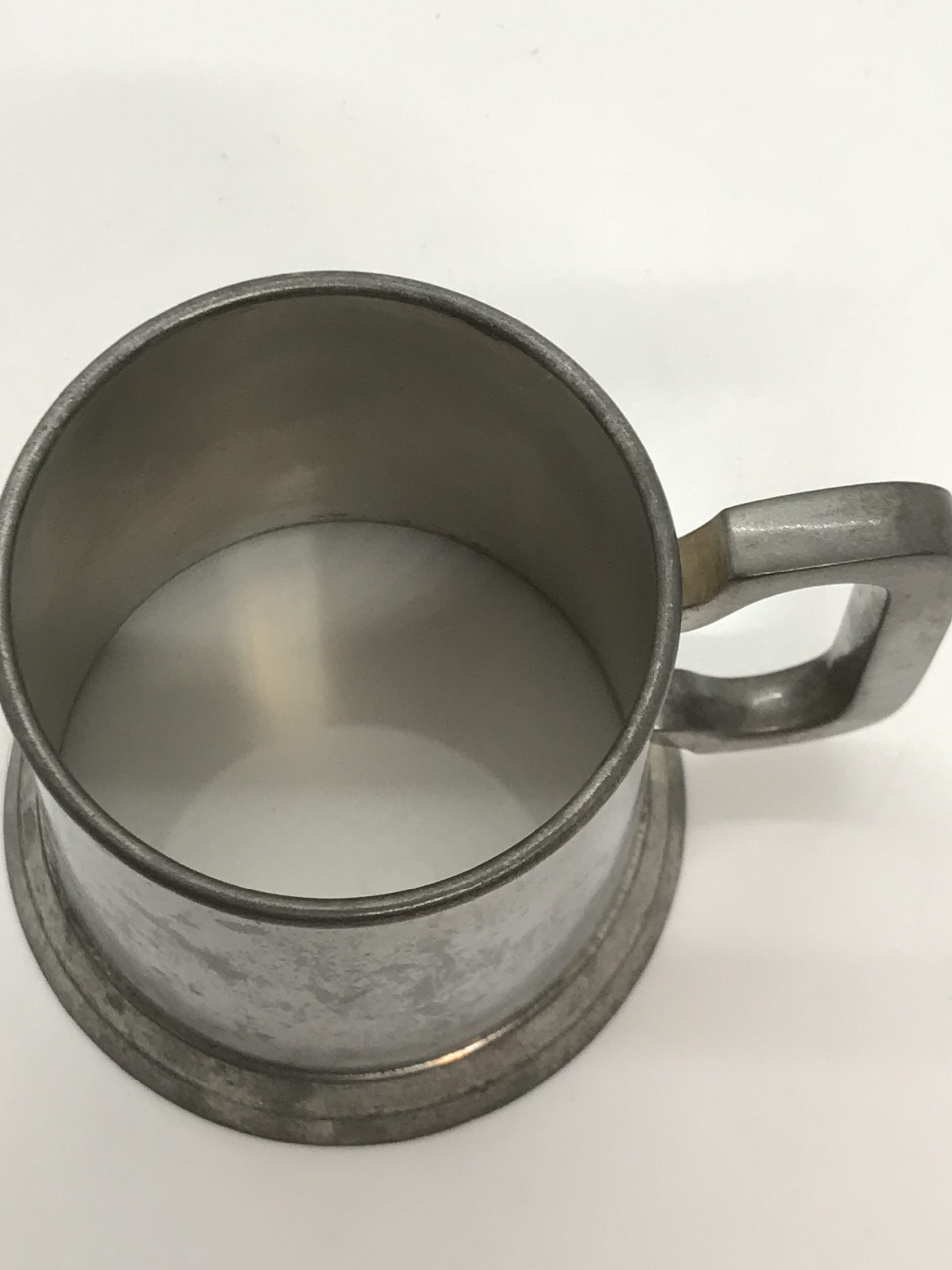 Wake Pewter Tankard with Glass Bottom - Vintage Keepsakes