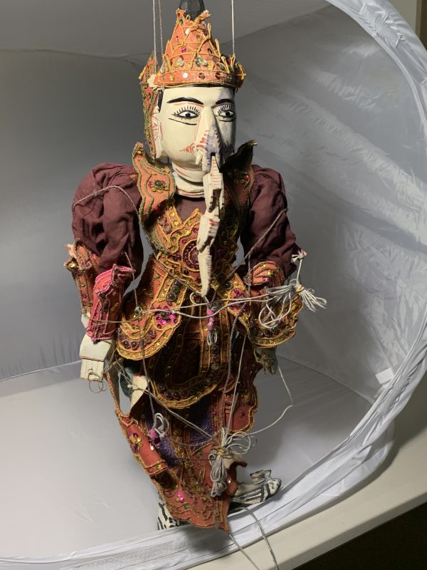 Vintage Burmese-Thai Large Jointed Marionette Ganesha Puppet - 75cm ...