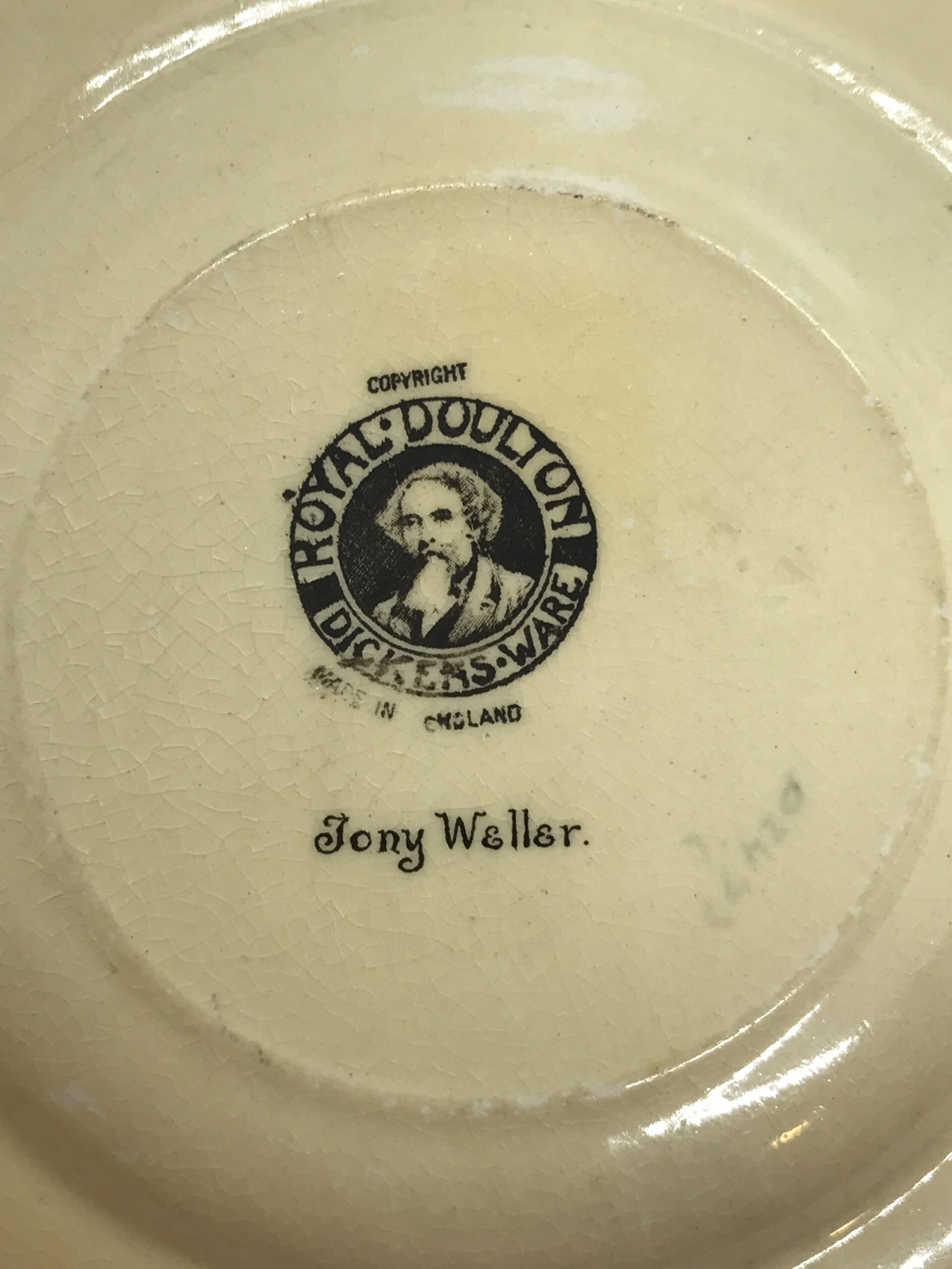 Royal Doulton Dickensware Tony Waller Small Plate 15cm - Vintage Keepsakes