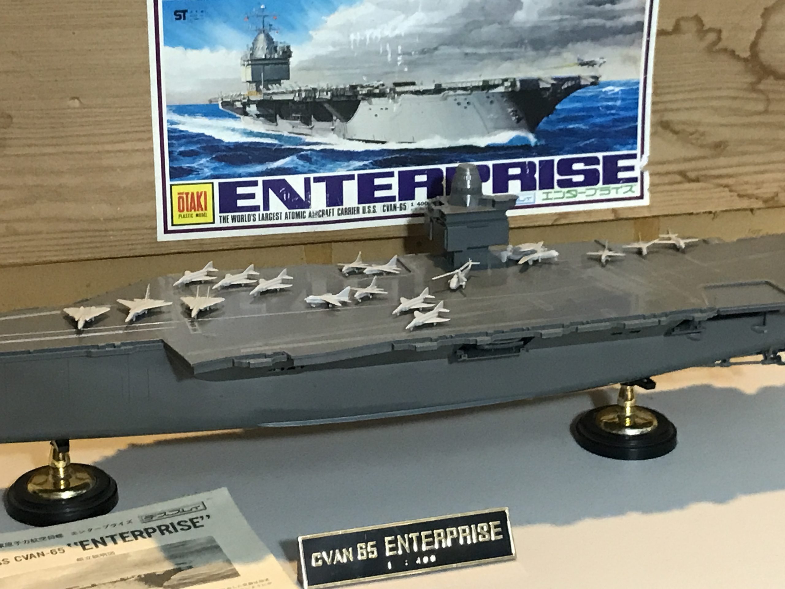 Vintage Otaki USS Enterprise Aircraft Carrier Model (CVAN-65) 1:400 ...