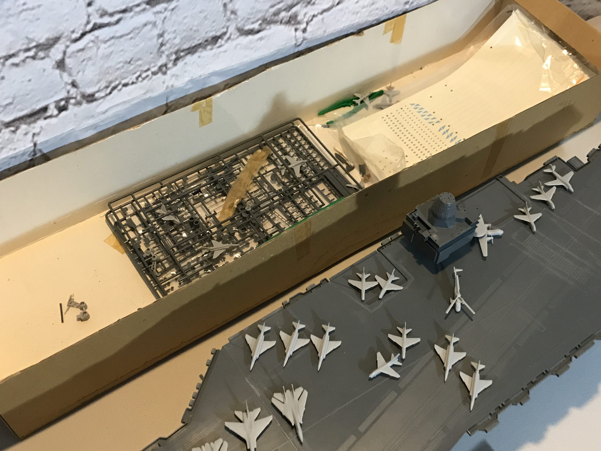 Vintage Otaki USS Enterprise Aircraft Carrier Model (CVAN-65) 1:400 ...