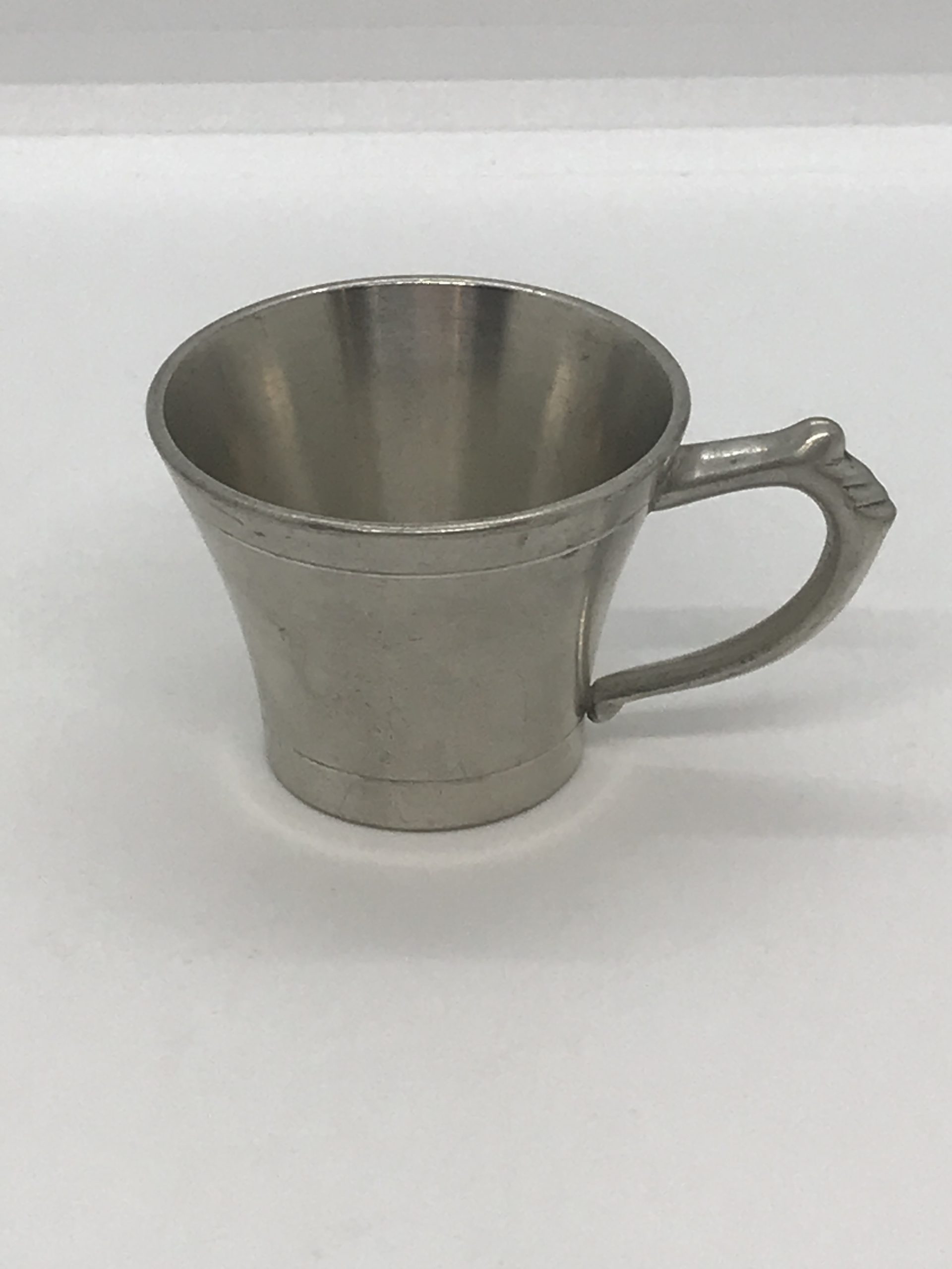Selangor Pewter (etched island hut and tree) miniature cup - Vintage ...