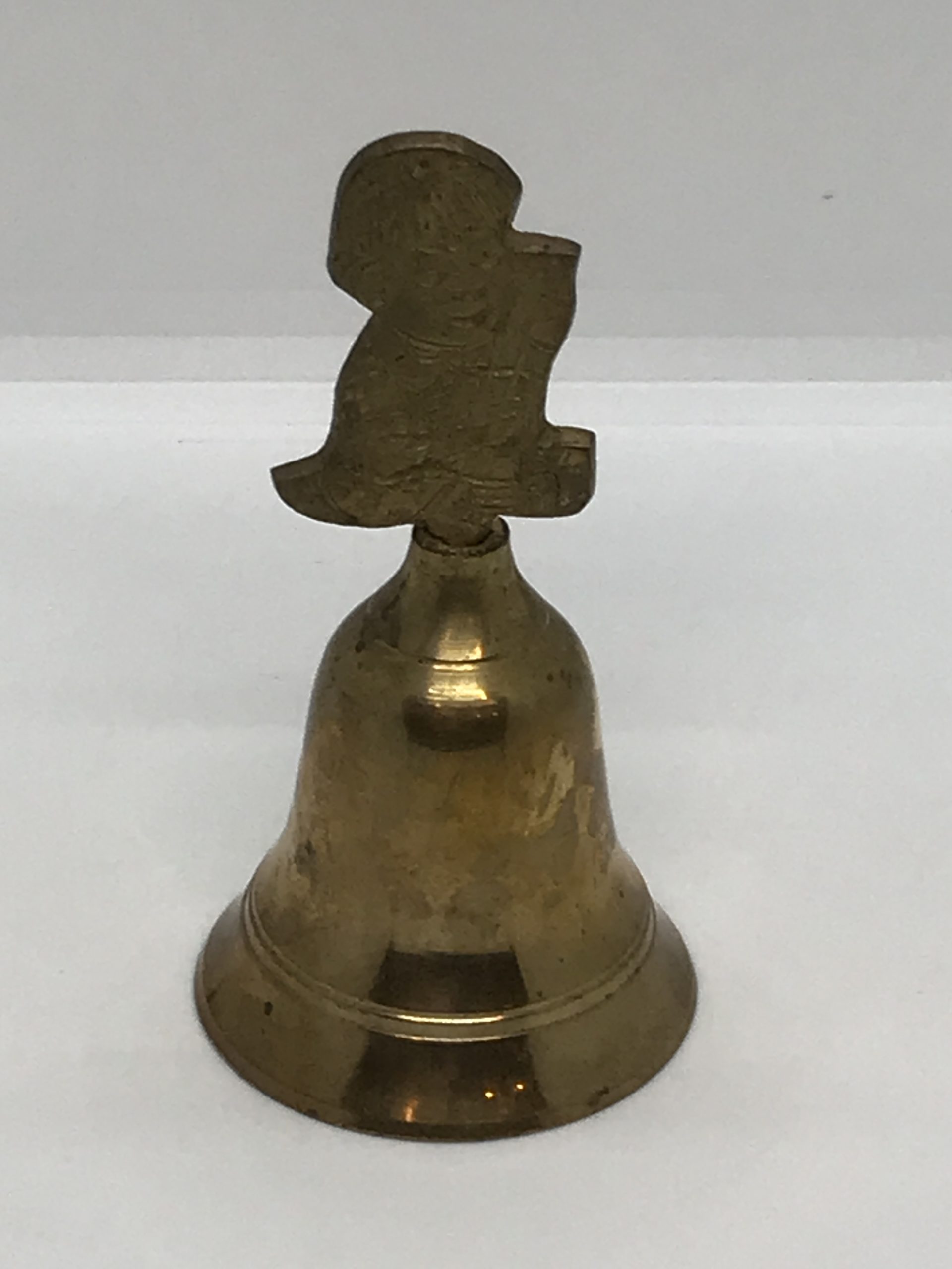 Vintage Brass Bell with Child Finial (approx 12cm high) - Vintage Keepsakes