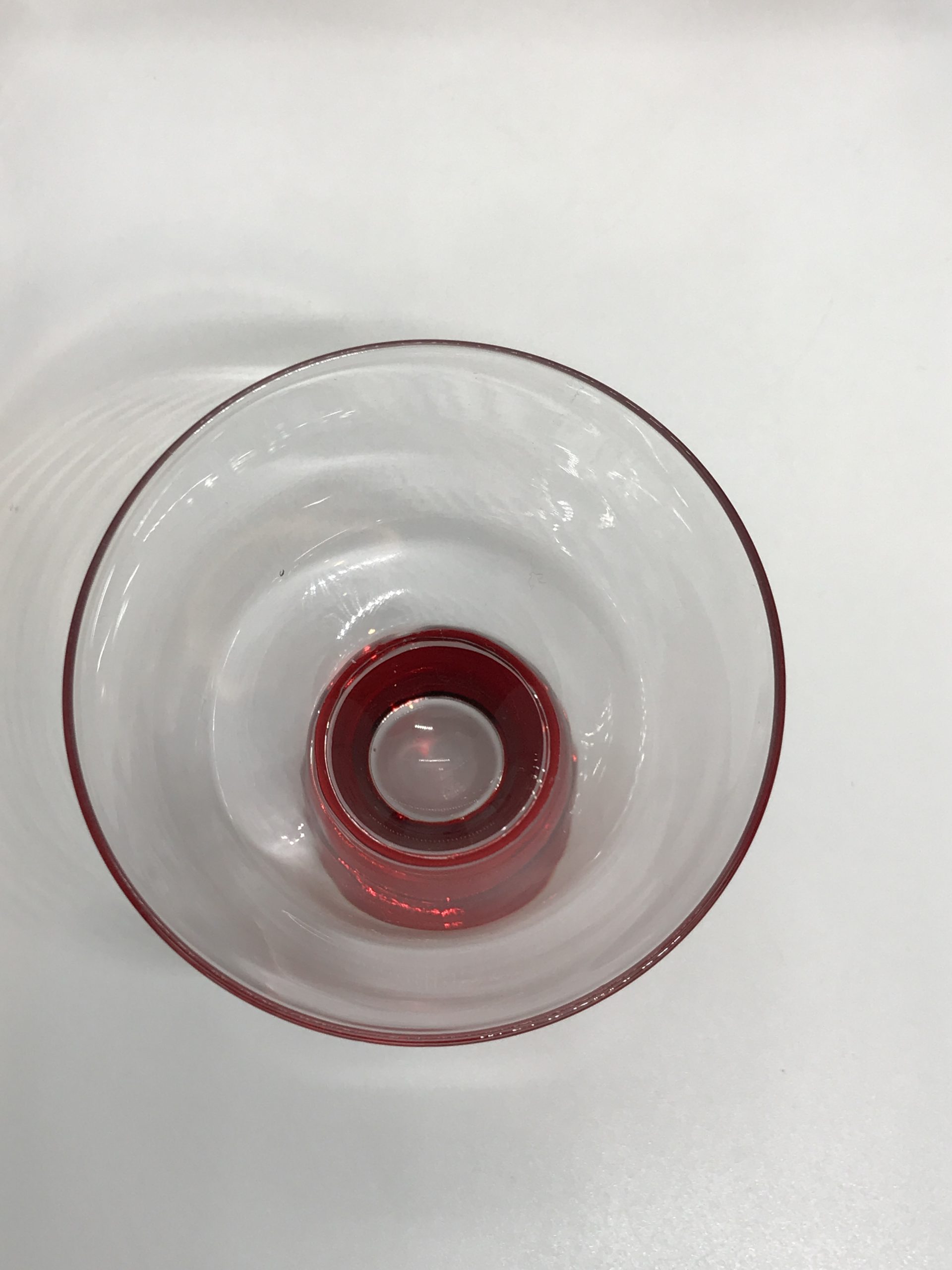 Set of 7 Vintage Matz Borgstrom Sagaform Club Red Base Martini Glasses ...