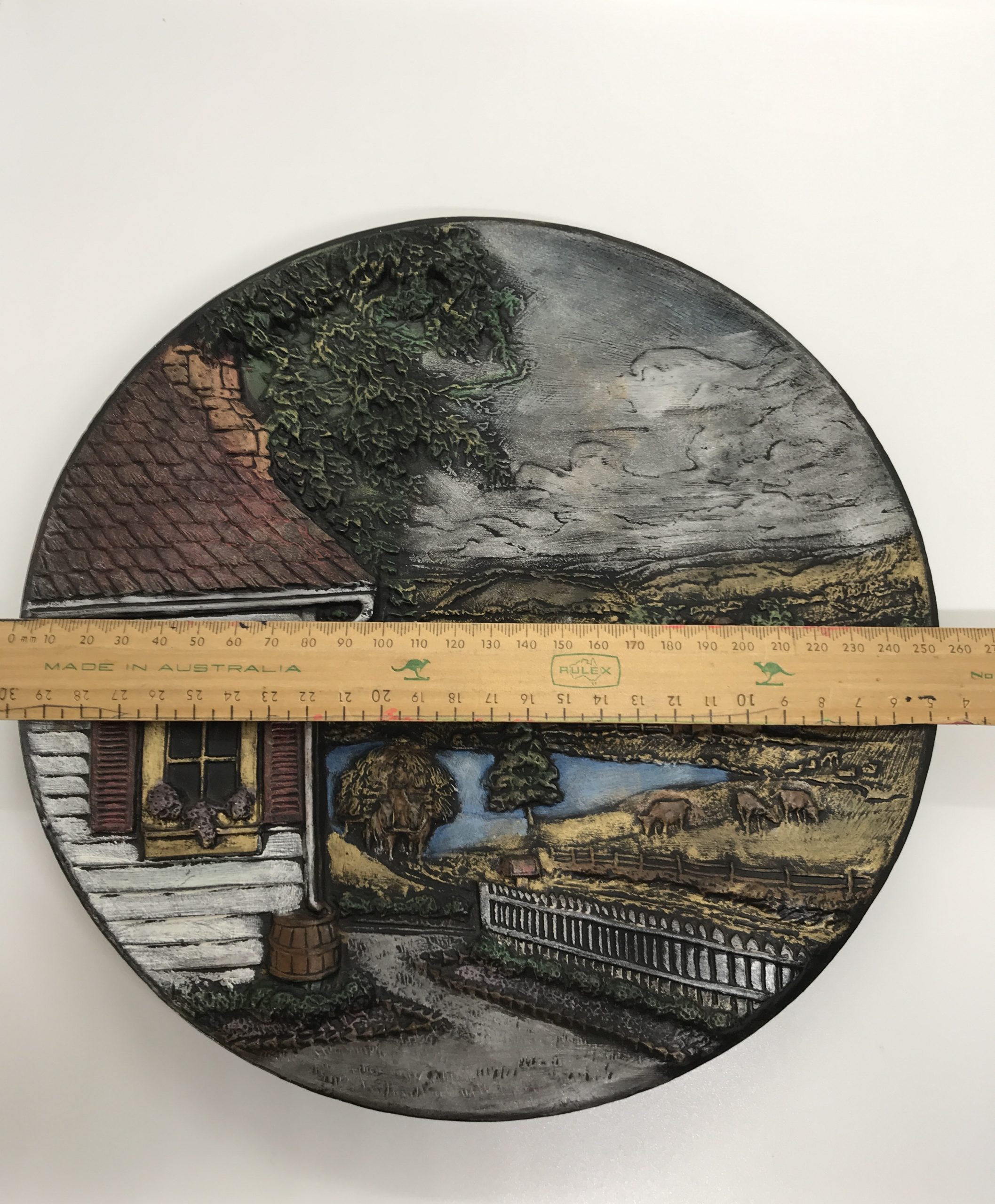 Byron Molds 1980 (Pat 92) - Ceramic 3D Collector Plate - House at the ...