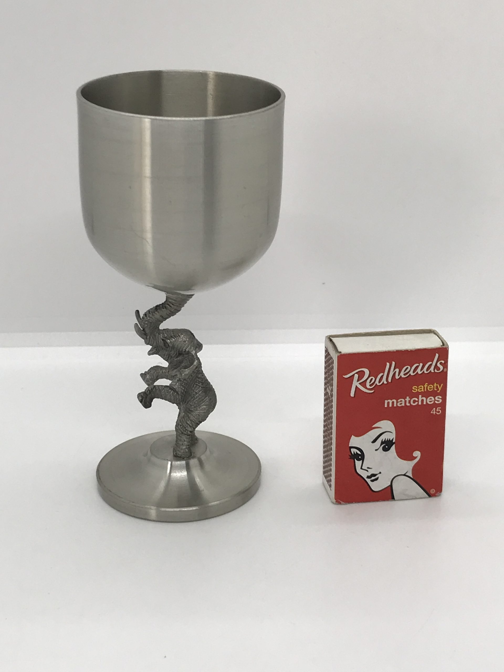 Siam Lotus Pewter Company small Elephant Stem Ceremonial Cup - Vintage ...