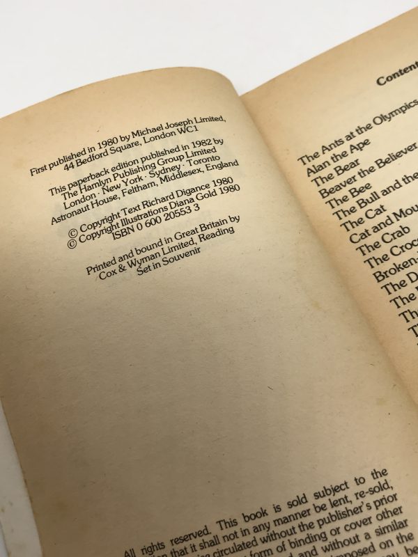 Animal Alphabet by Richard Digance Softcover 1982 - Vintage Keepsakes