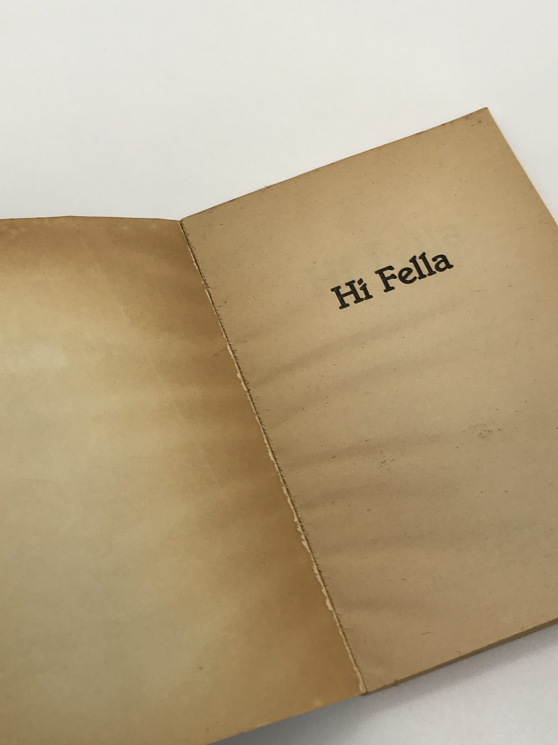 Hi Fella by Ezra Zistel - Softcover 1977 - Vintage Keepsakes