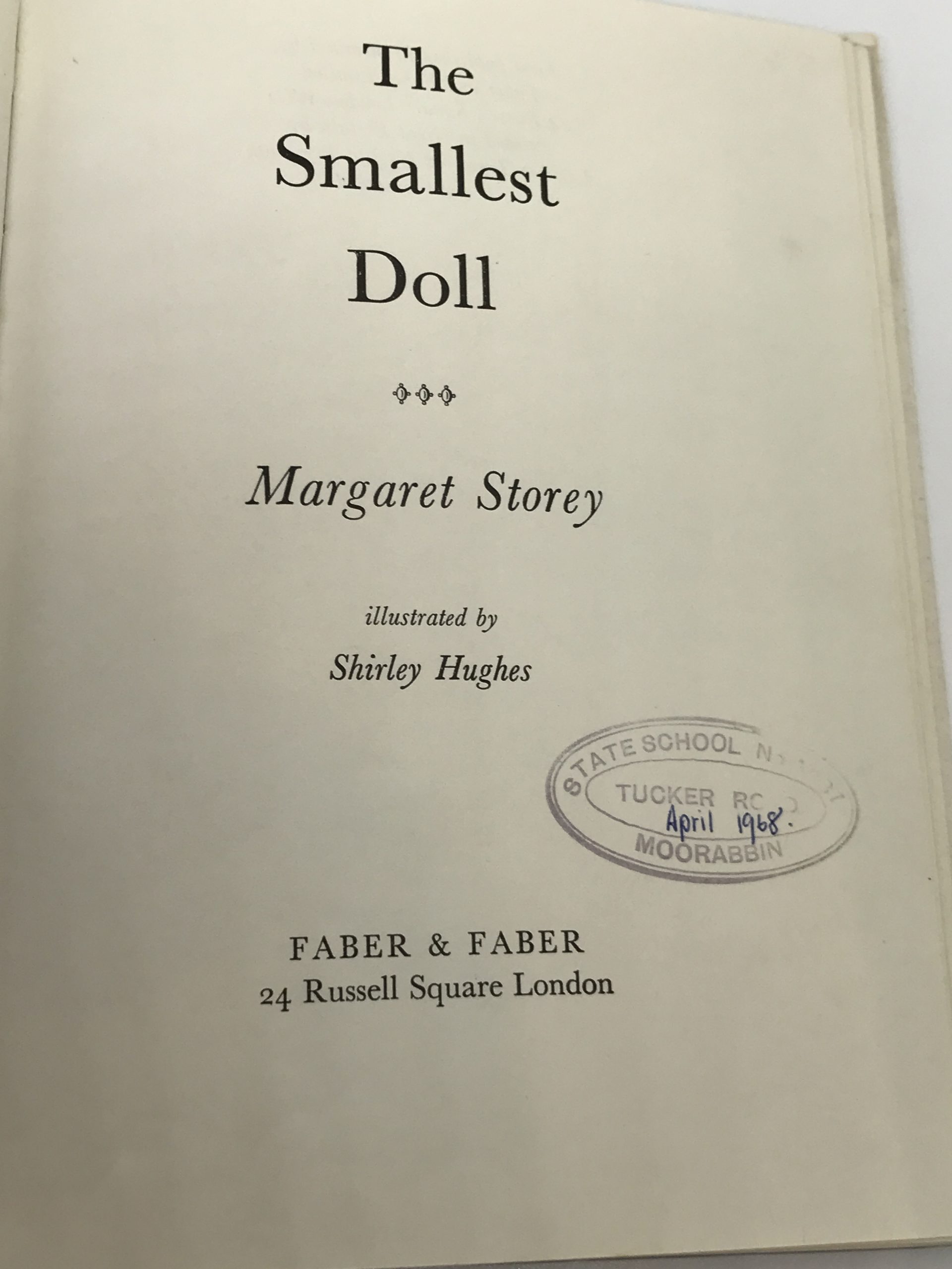 The Smallest Doll by Margaret Storey 1966 - Vintage Keepsakes