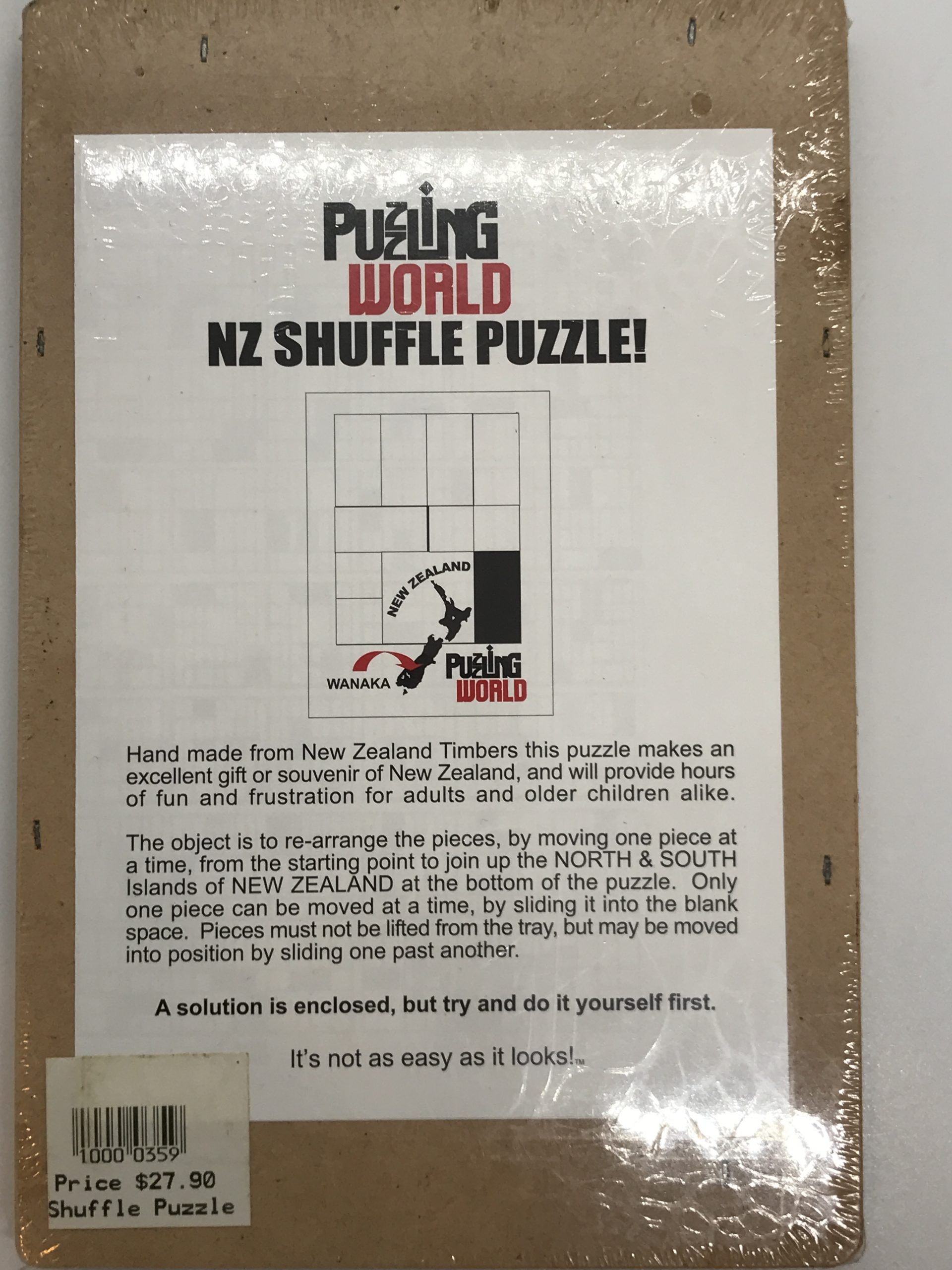 Wanaka Puzzling World - NZ Shuffle Puzzle - BNIP - Vintage Keepsakes
