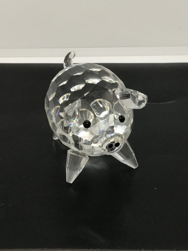 Crystal Swarovski Pig Designer Max Schreck - Vintage Keepsakes