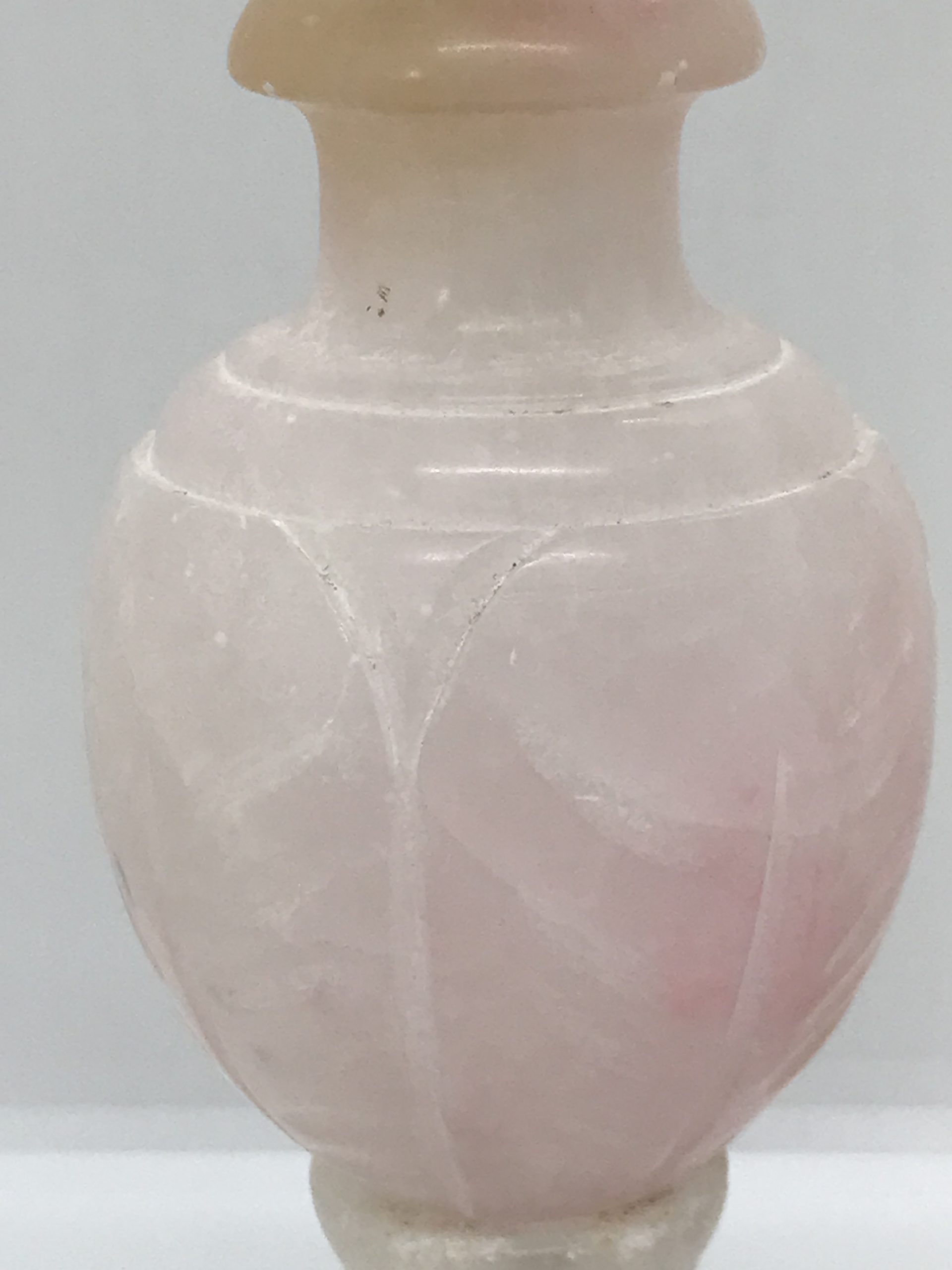 Pair of Vintage Italian Pink Alabaster Lamp Bases 27cm tall - Vintage ...