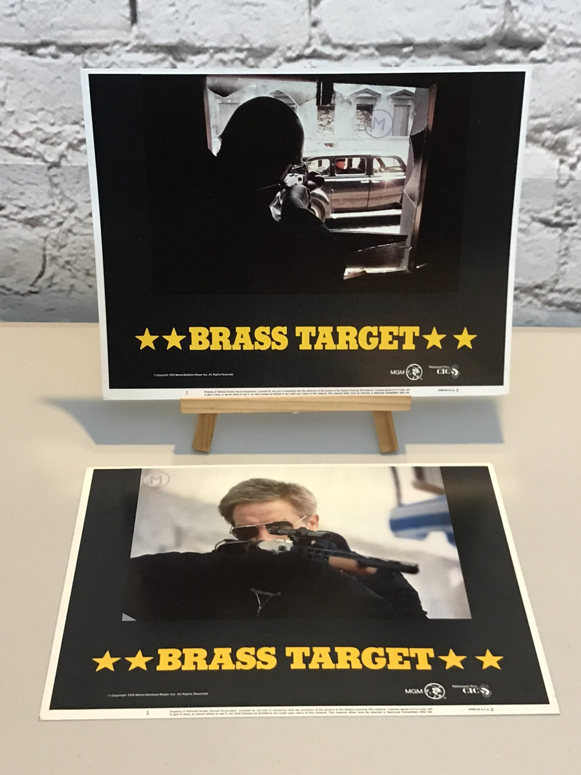 Brass Target Lobby Card - Vintage Keepsakes