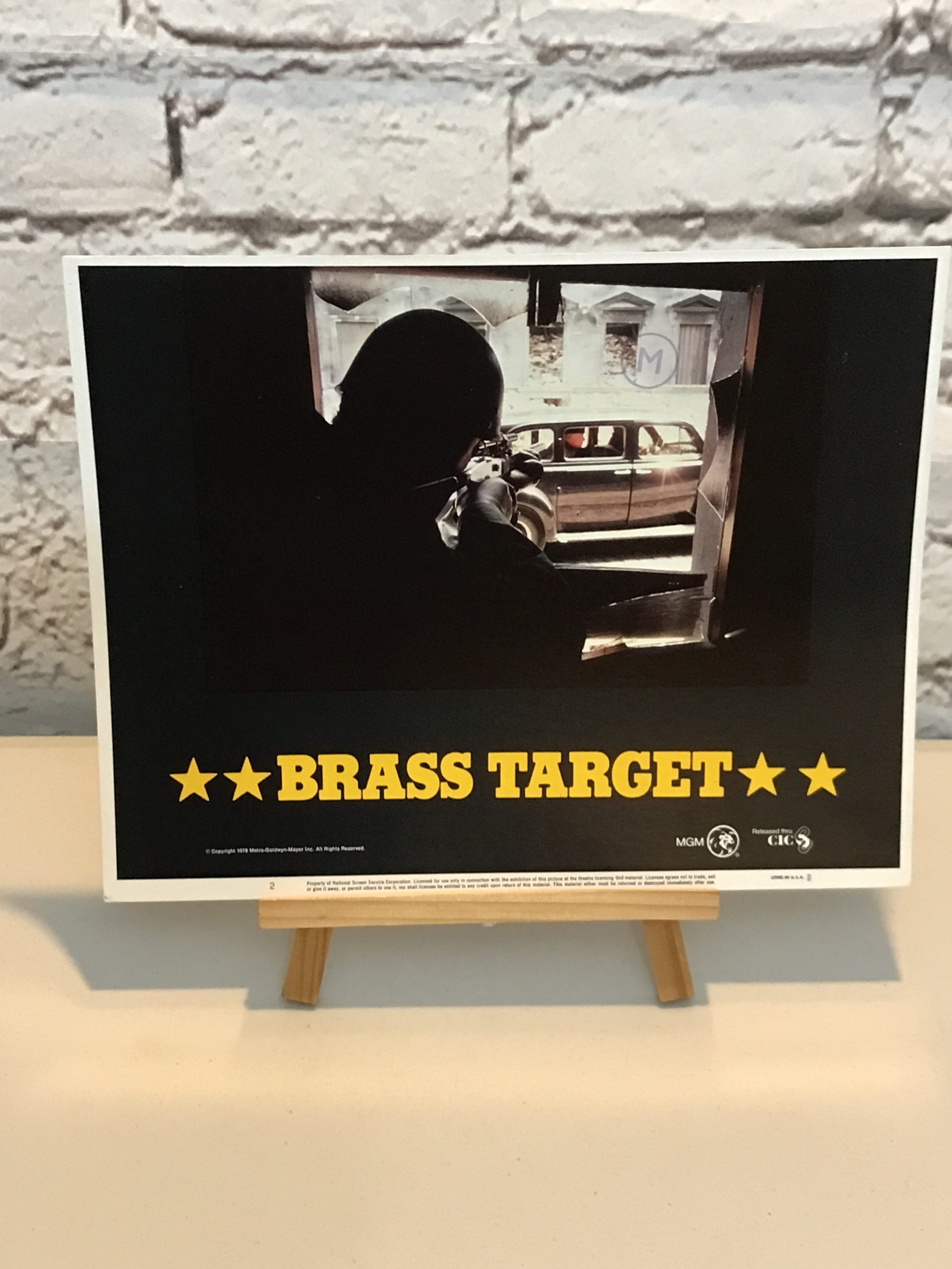 Brass Target Lobby Card - Vintage Keepsakes