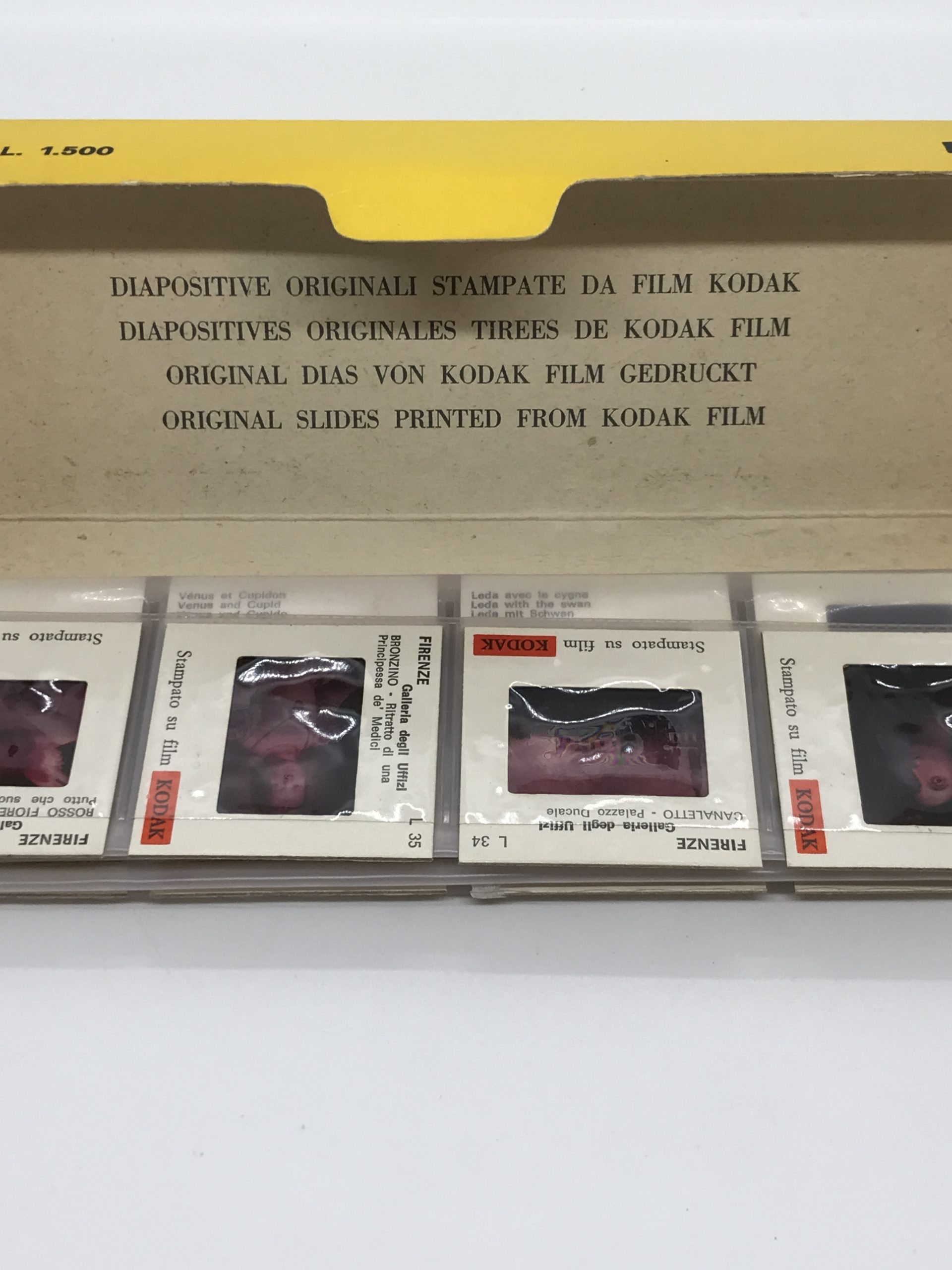 Vintage Souvenir Firenze Galleria Degli Uffizi 36 Kodak Color Slides ...
