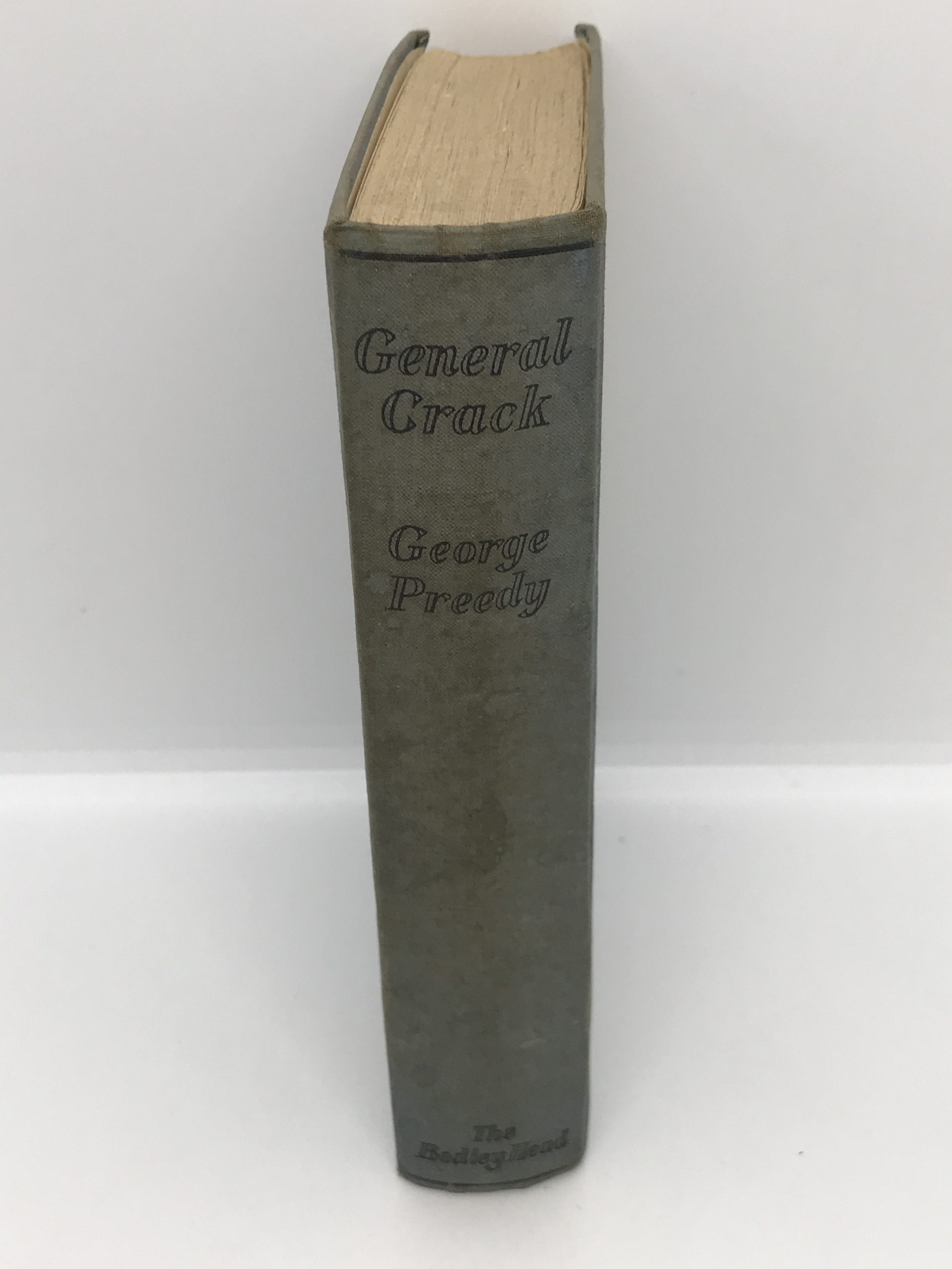 General Crack Vintage Hardcover Book - George Preedy - The Bodley Head ...