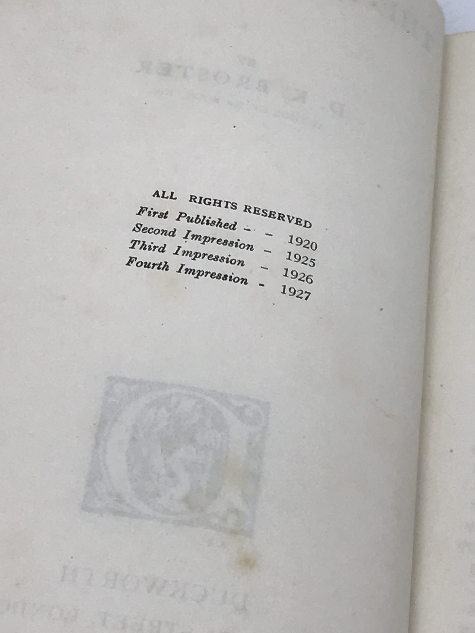 The Yellow Poppy Hardcover Book - DK Broster - Duckworth 1927 - Vintage ...