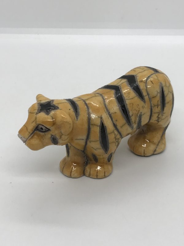 Raku Pottery Tiger - Vintage Keepsakes