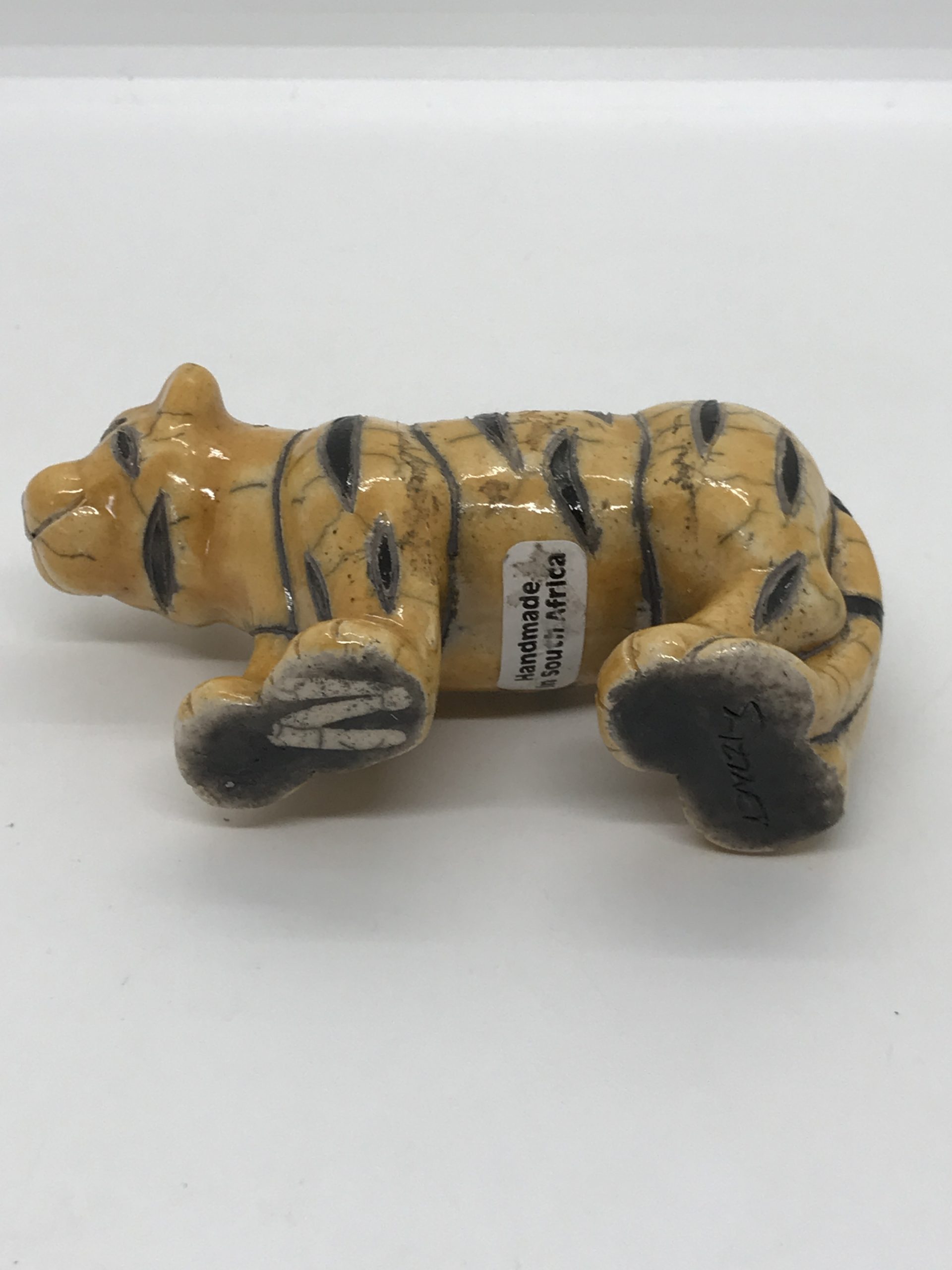 Raku Pottery Tiger - Vintage Keepsakes