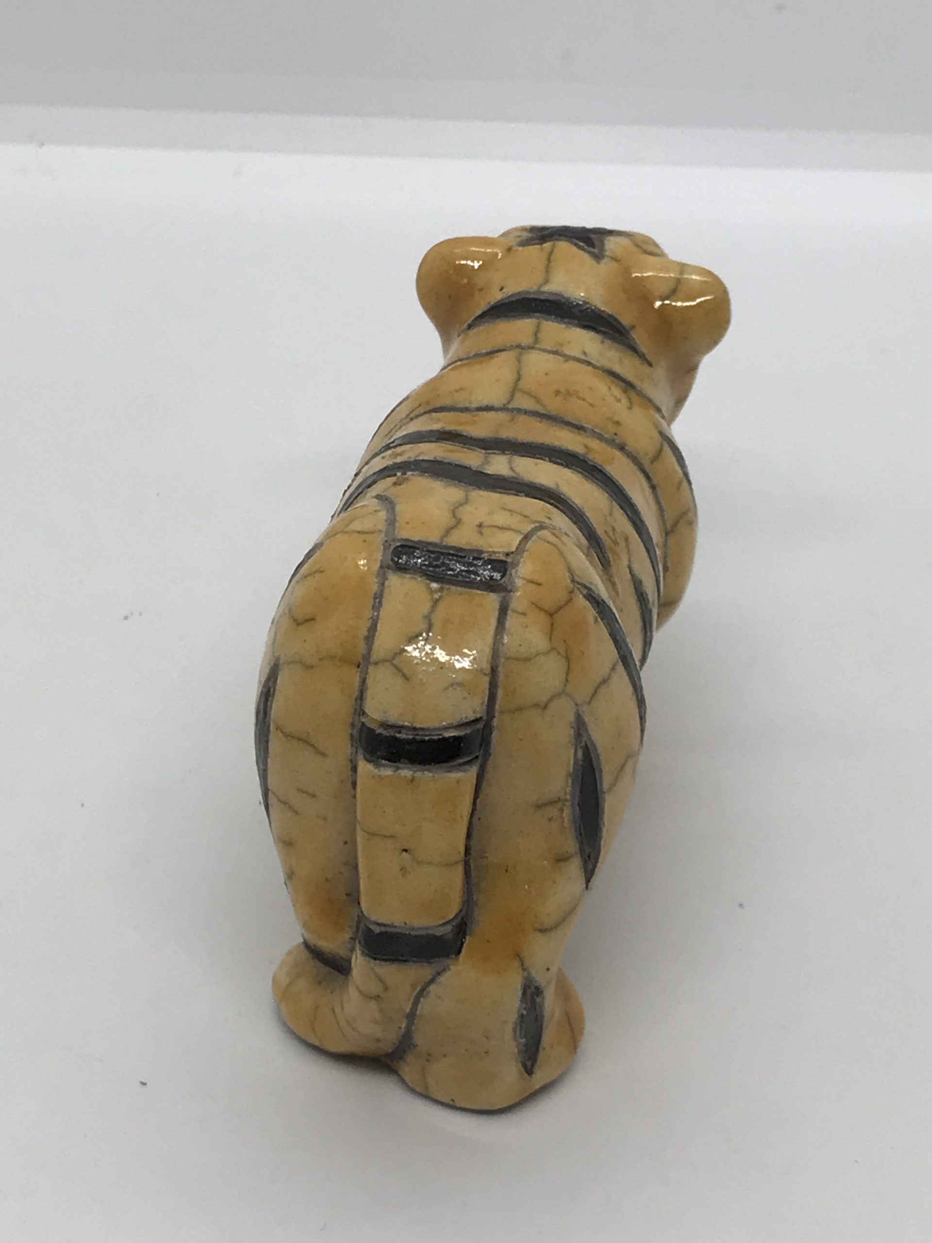 Raku Pottery Tiger - Vintage Keepsakes