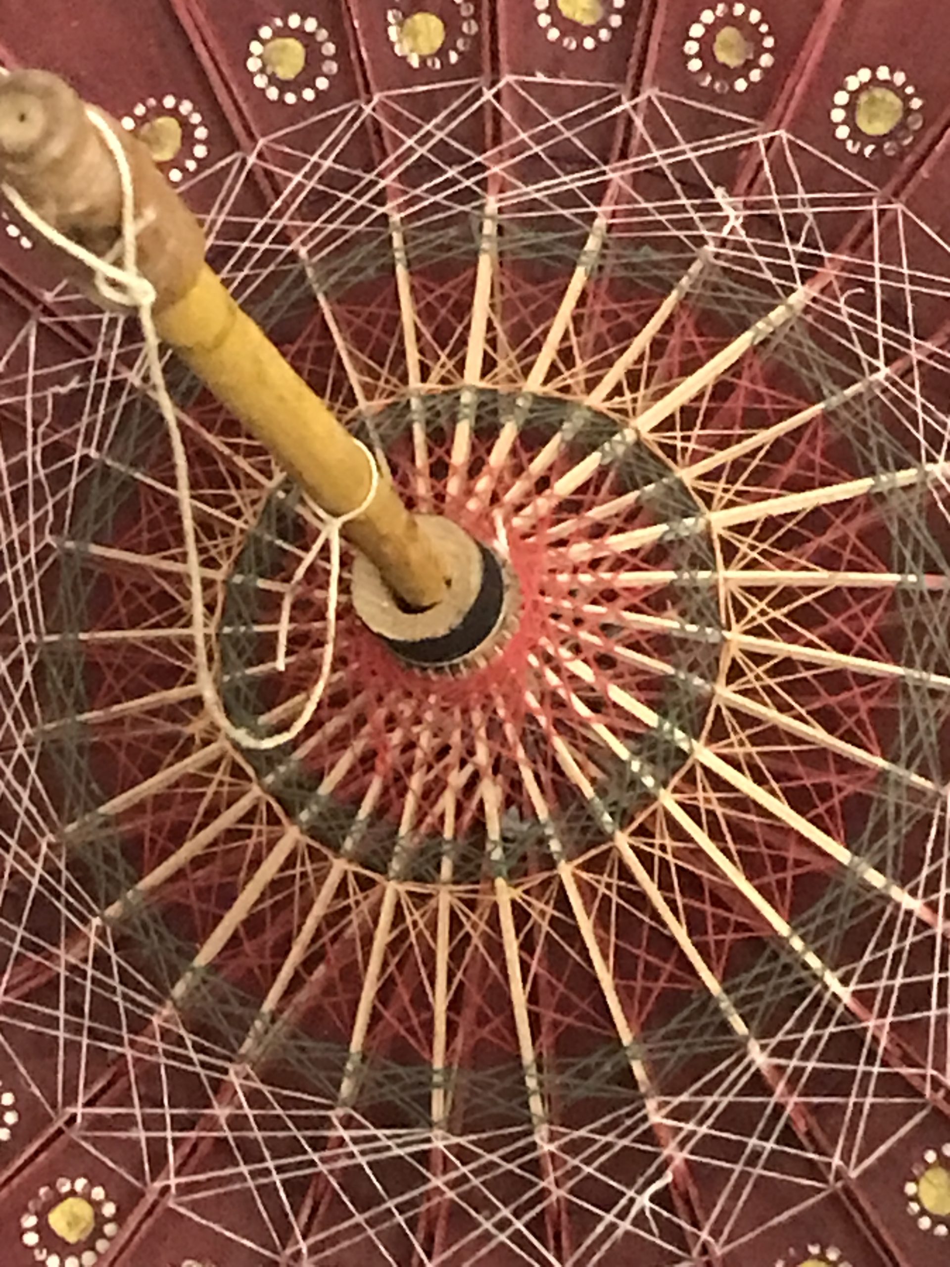 Vintage Handpainted Japanese Yodoe-Gasa Umbrella - Vintage Keepsakes