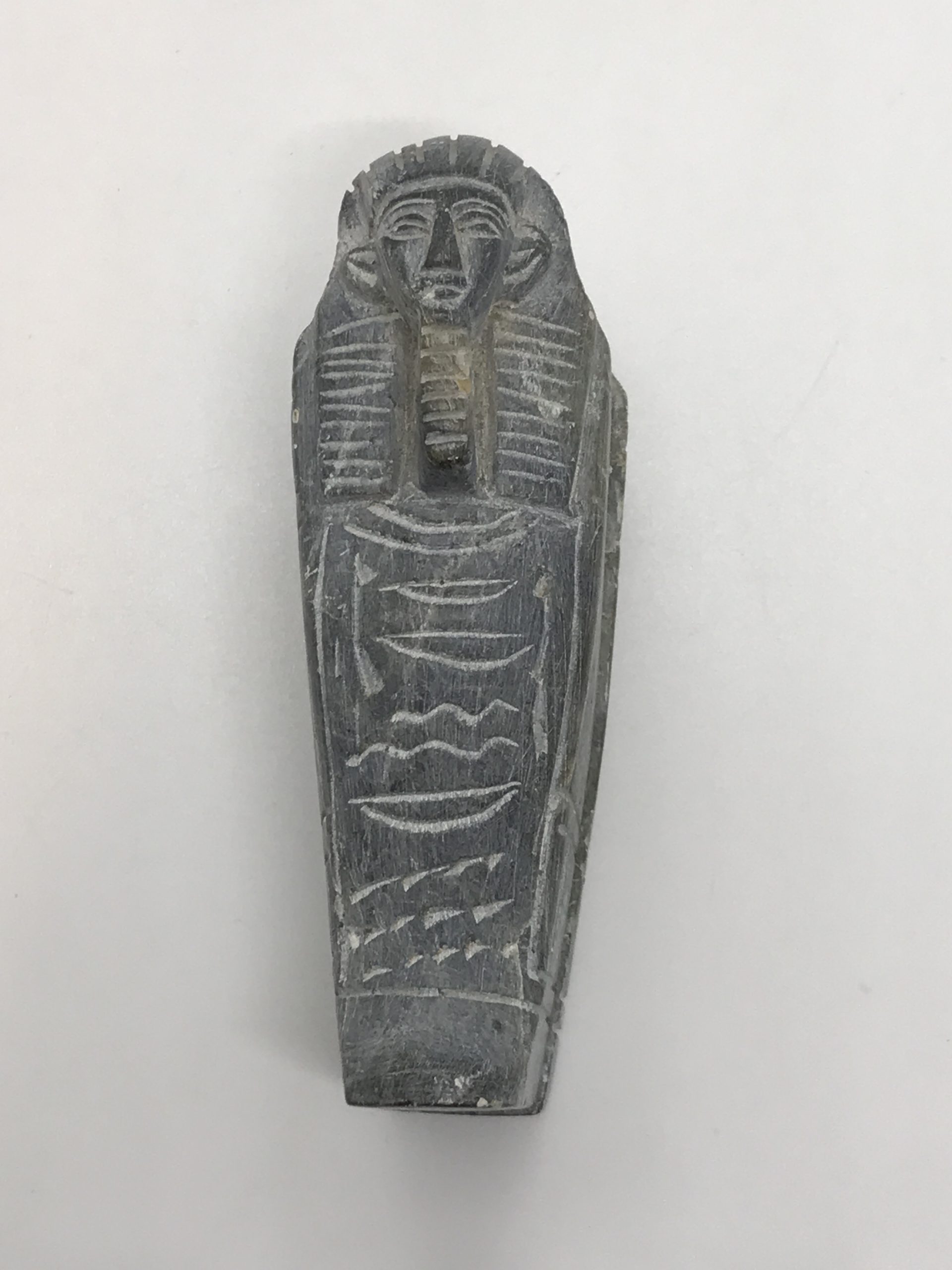 Egyptian Ushabti Stone Coffin Small Mummy - missing internal (6cm long ...
