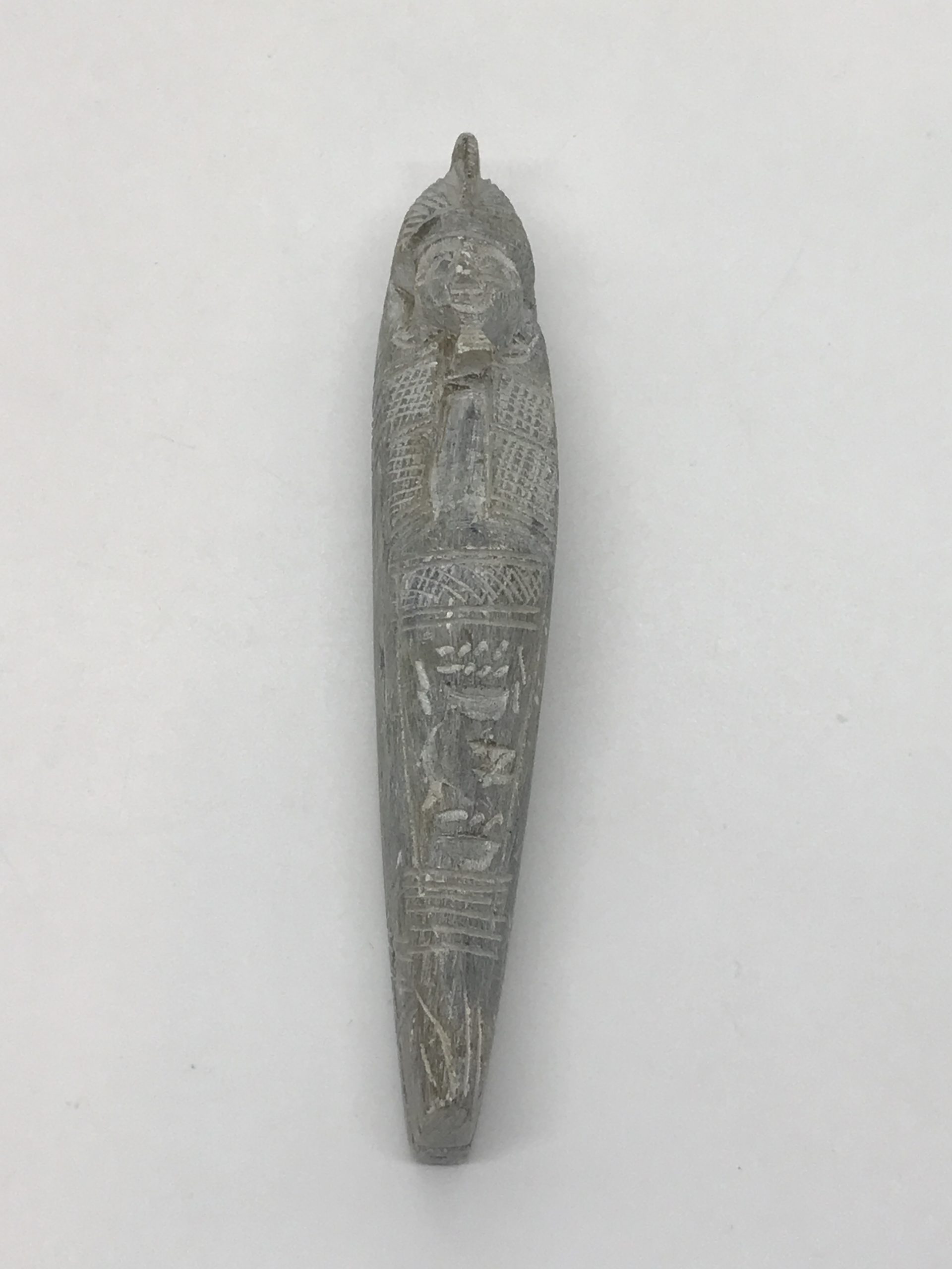 Egyptian Ushabti Stone Coffin Small Mummy - missing internal (7cm long ...