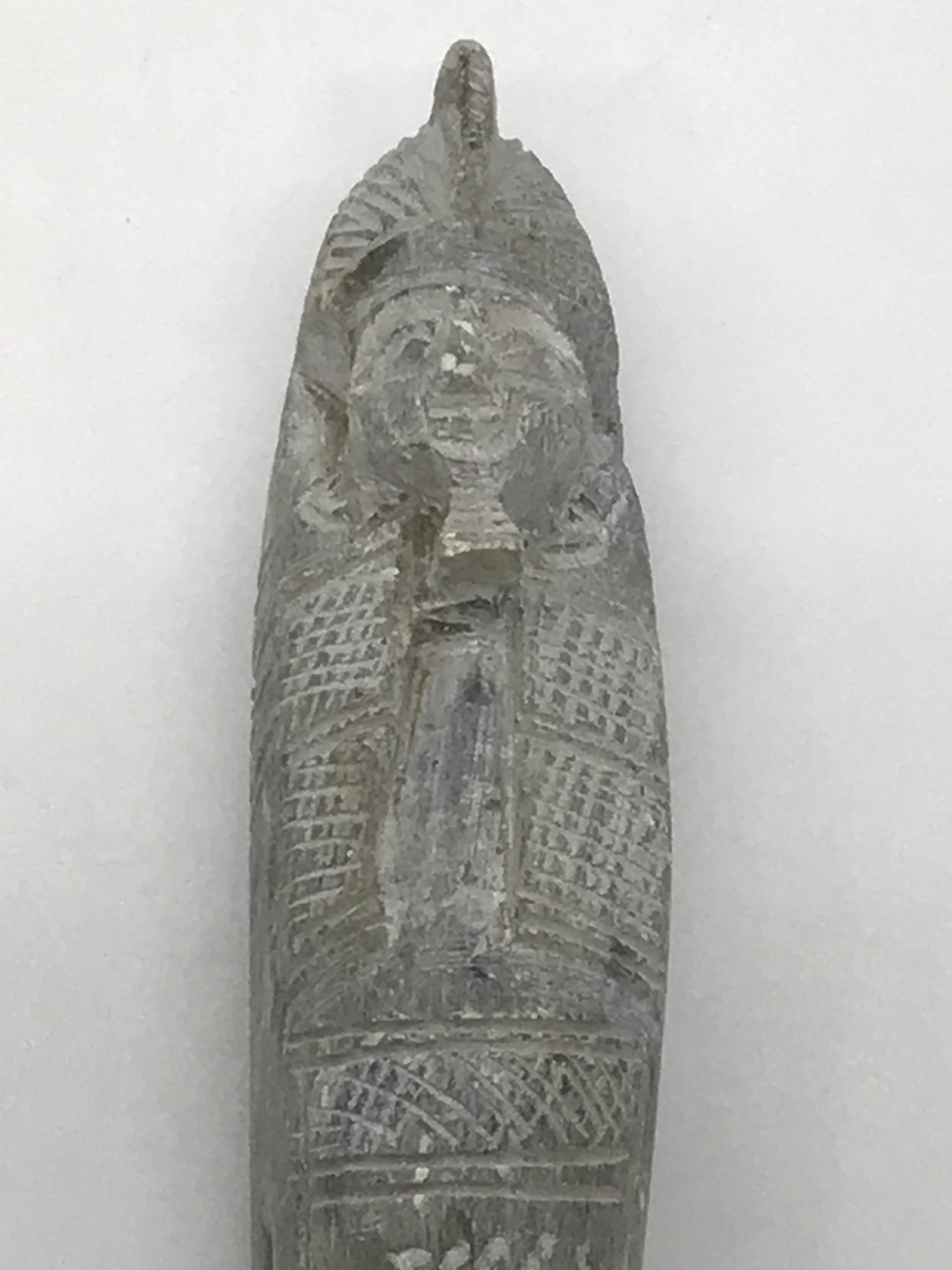 Egyptian Ushabti Stone Coffin Small Mummy - missing internal (7cm long ...
