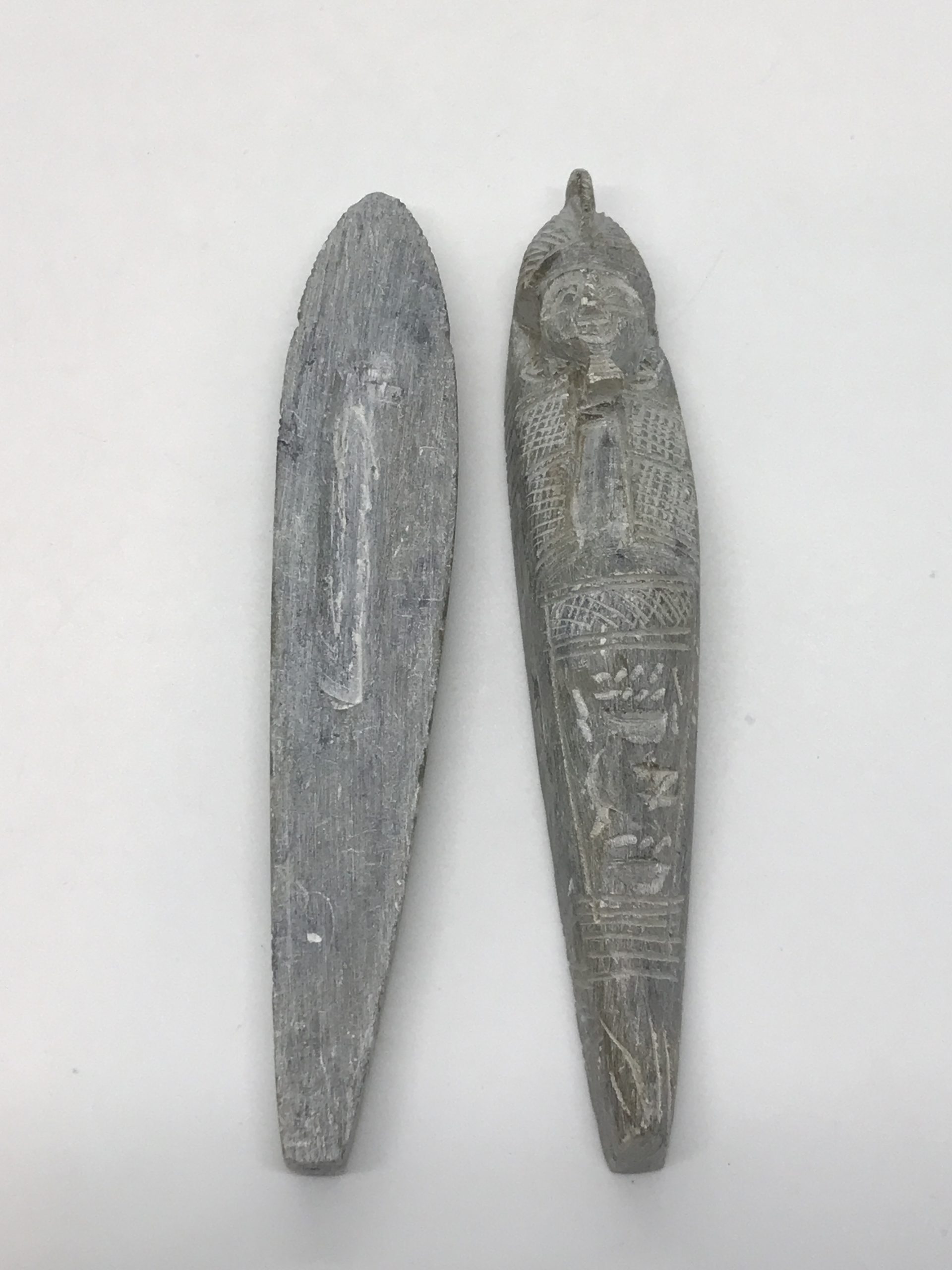 Egyptian Ushabti Stone Coffin Small Mummy - missing internal (7cm long ...