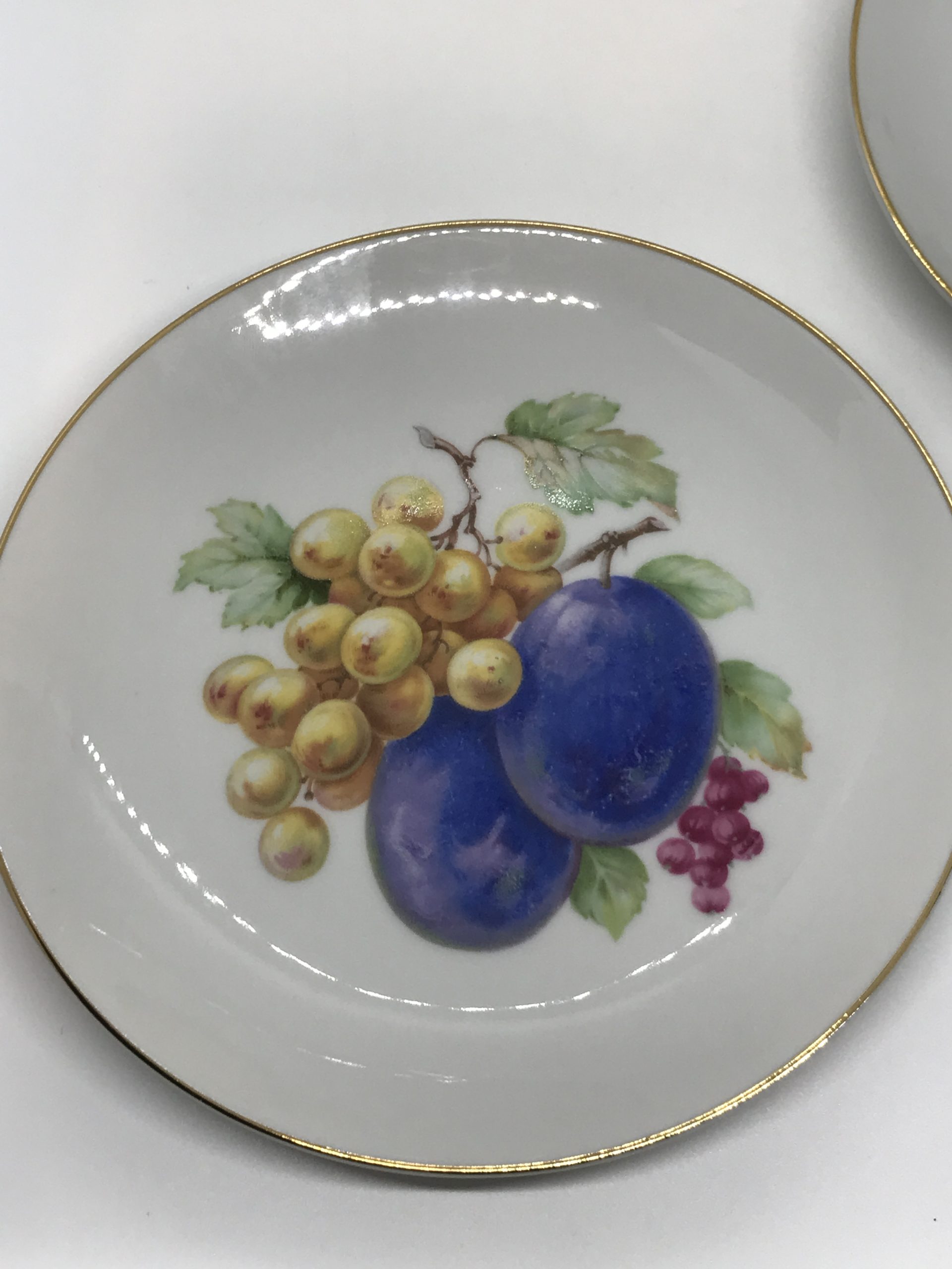 Schonwald Germany Fruit Pattern Entree Plate 20cm - Vintage Keepsakes