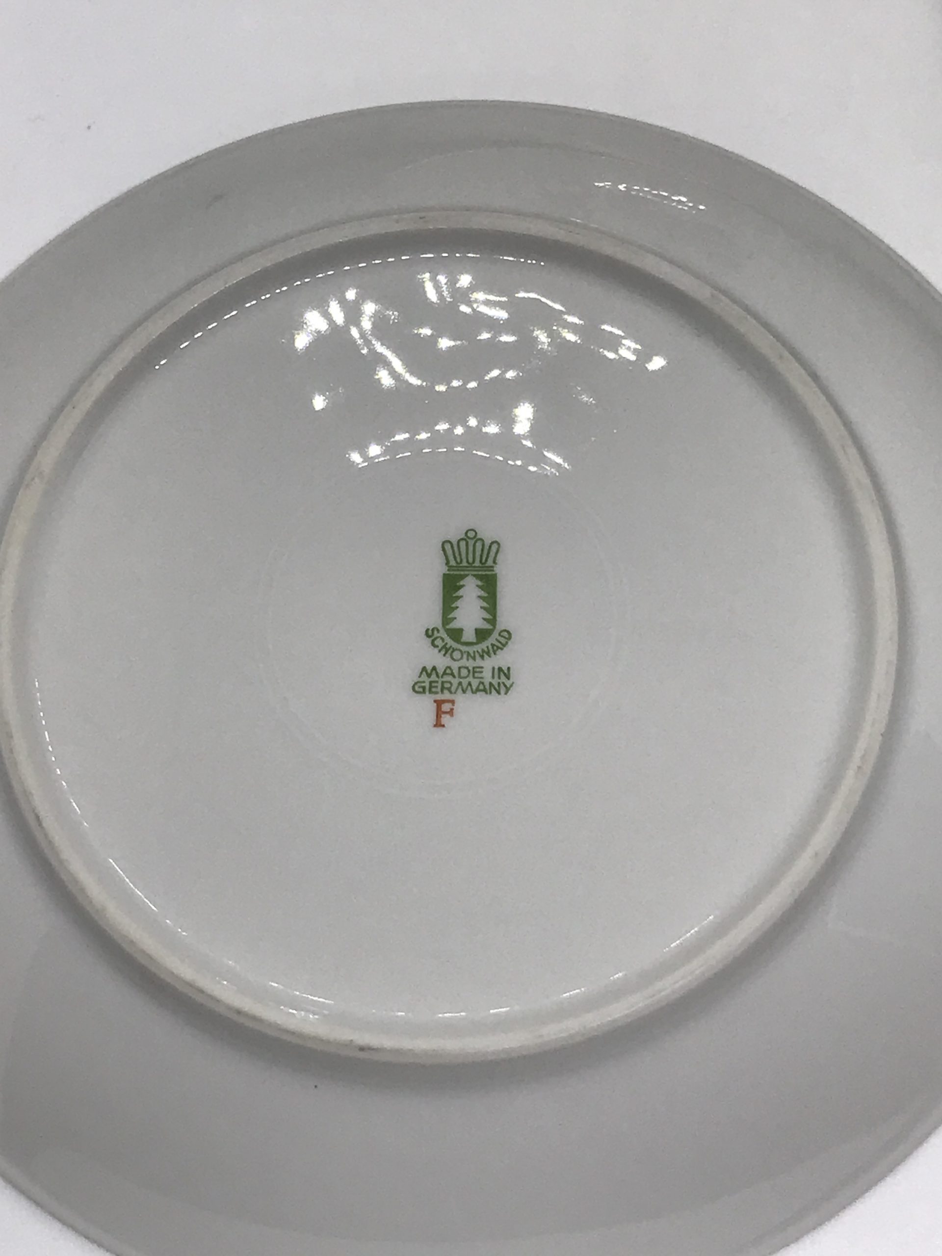 Schonwald Germany Fruit Pattern Entree Plate 20cm - Vintage Keepsakes