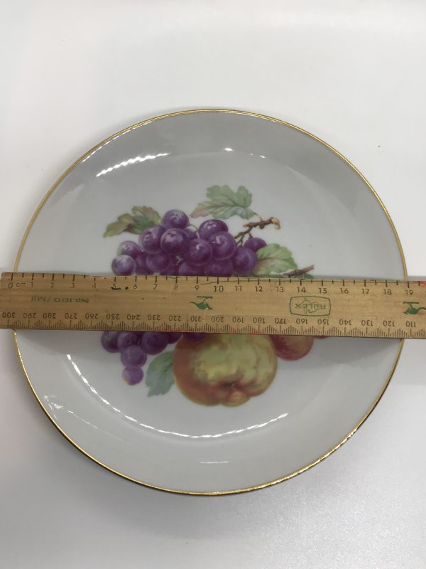 Schonwald Germany Fruit Pattern Entree Plate 20cm - Vintage Keepsakes