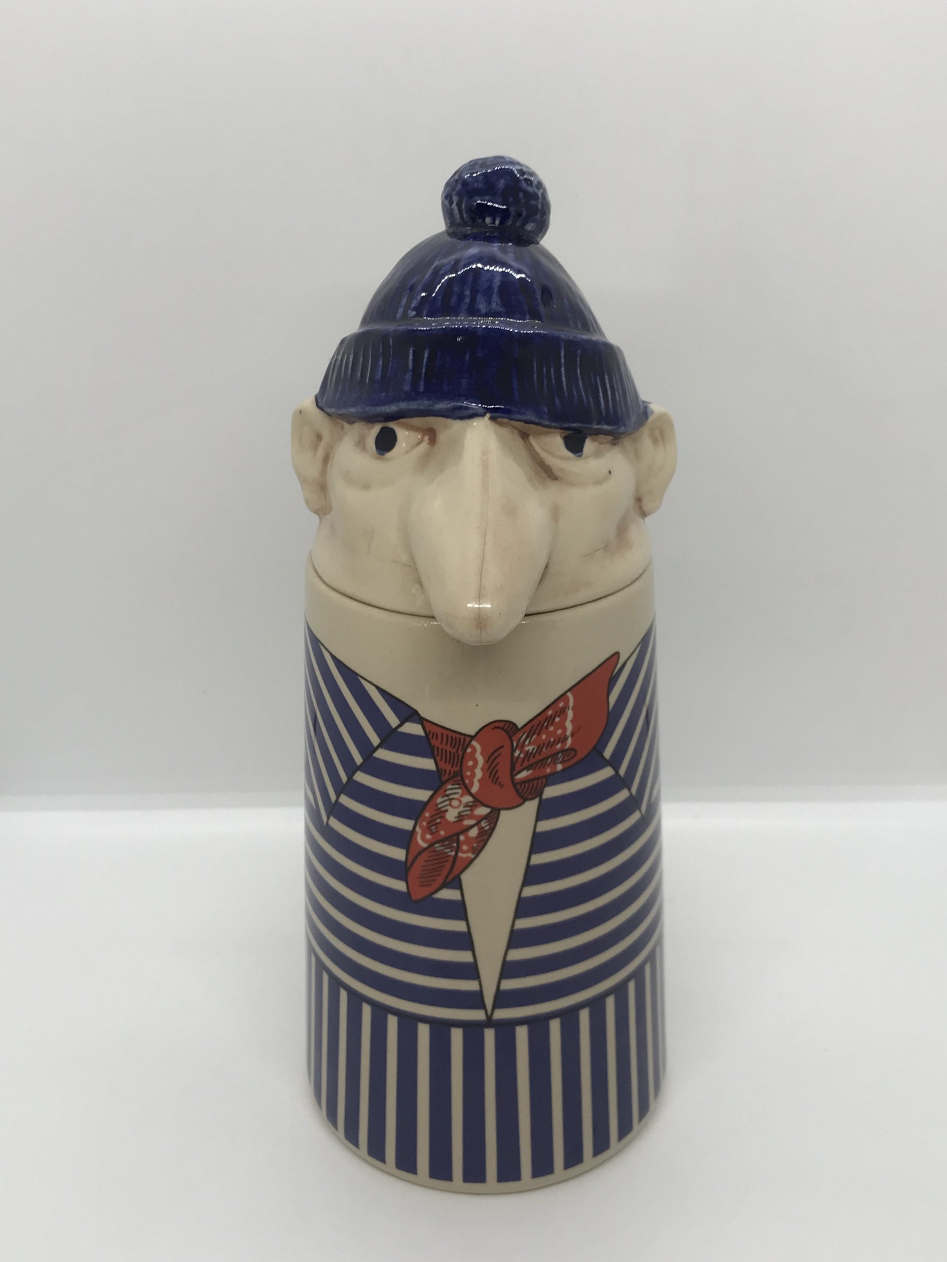 Gerzit Gerz Figural German Lidded Beer Stein - Vintage Keepsakes