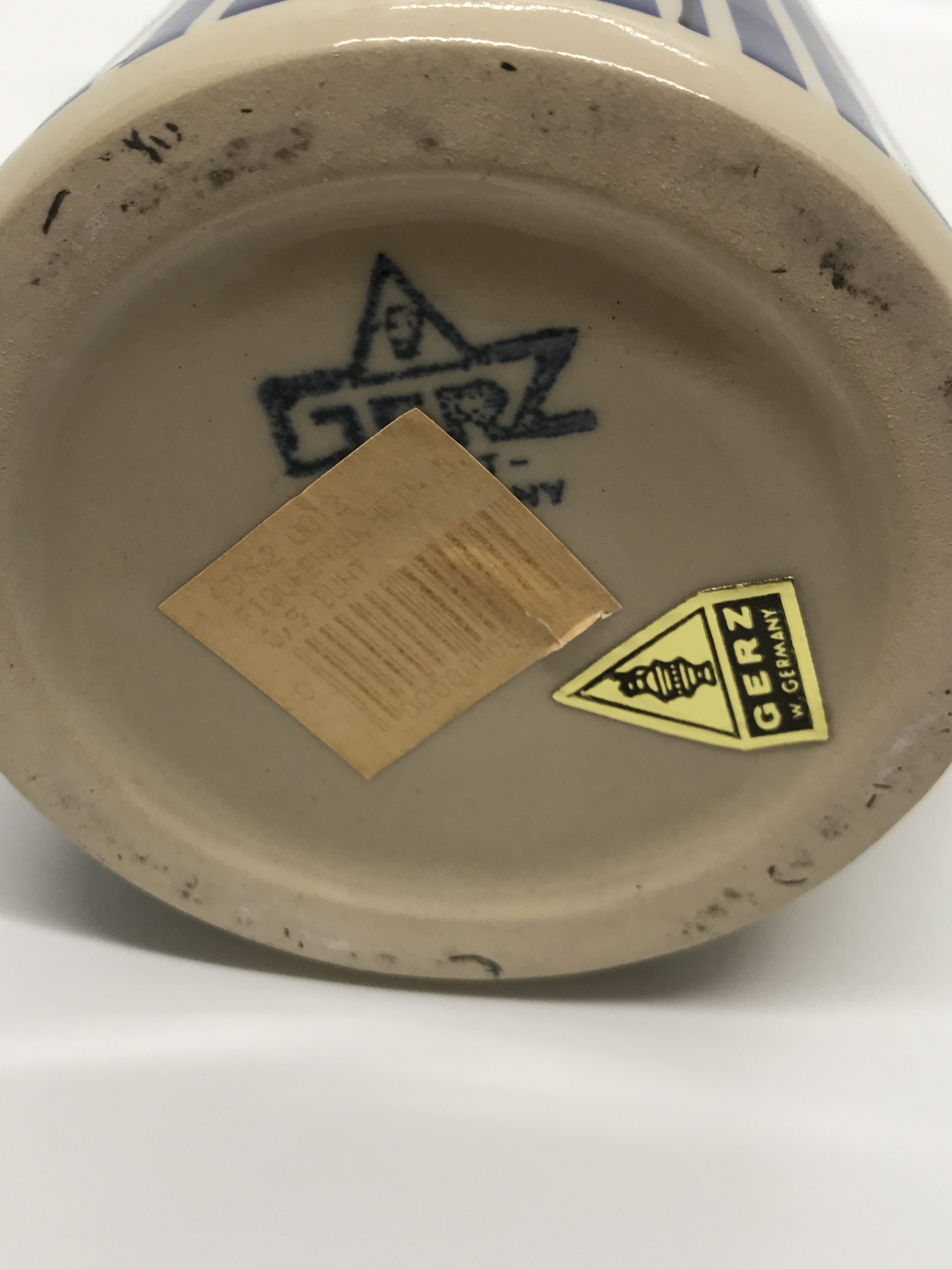 Gerzit Gerz Figural German Lidded Beer Stein - Vintage Keepsakes