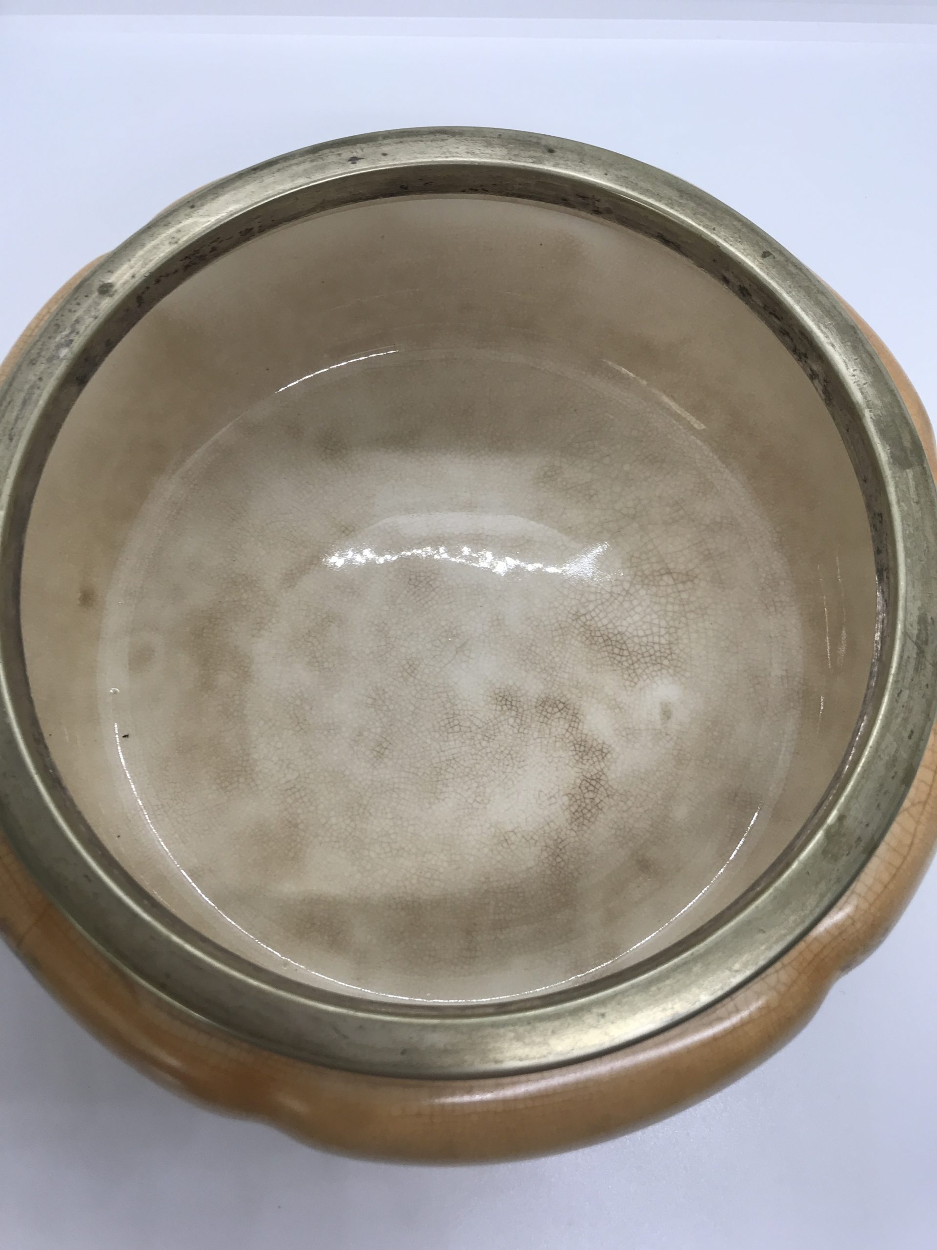 Antique Crown Devon Blushware Salad Bowl with Pair of Servers - Vintage ...