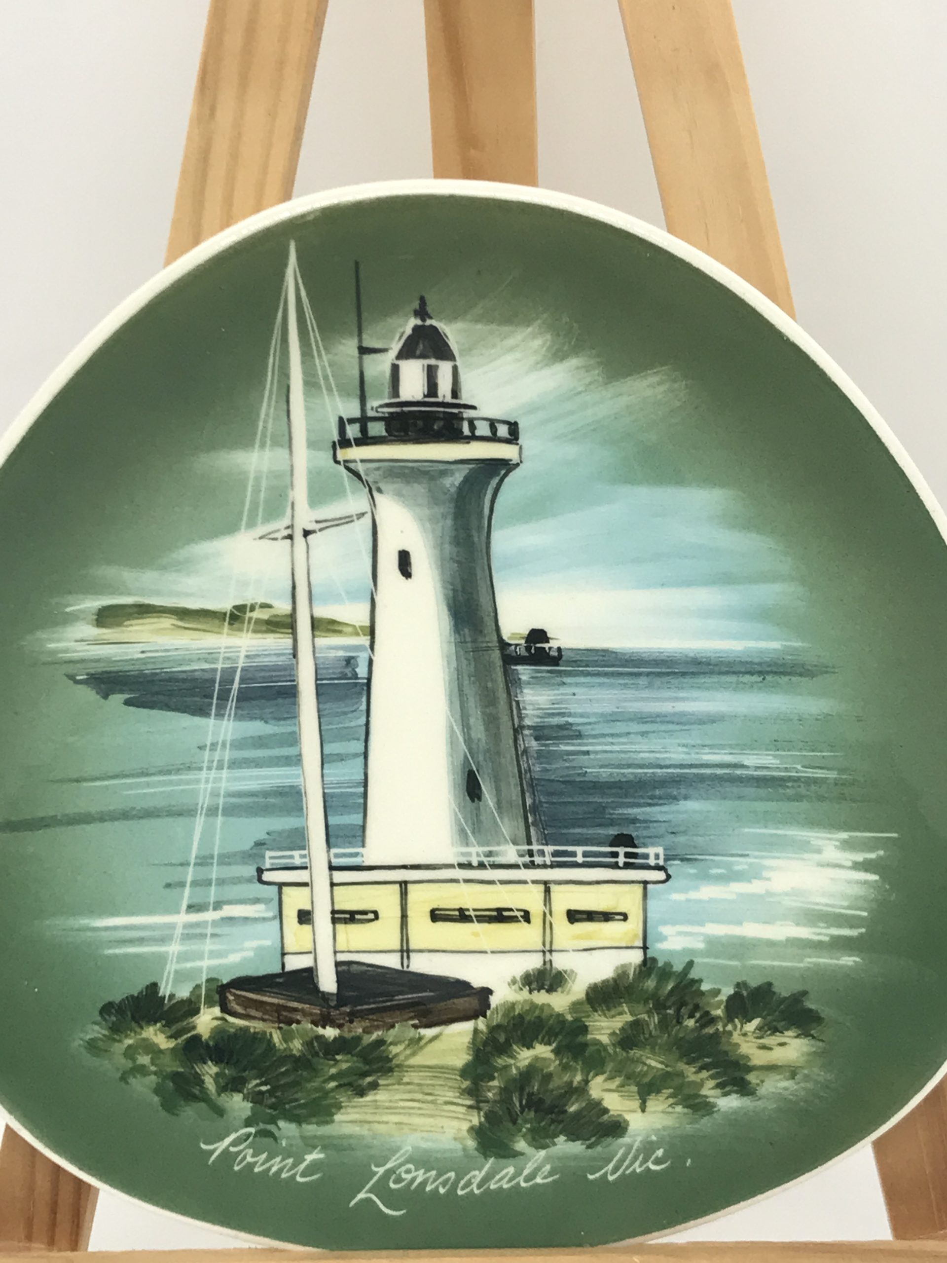 Studio Anna Hand Painted Plate - Point Lonsdale 17cm - Vintage Keepsakes