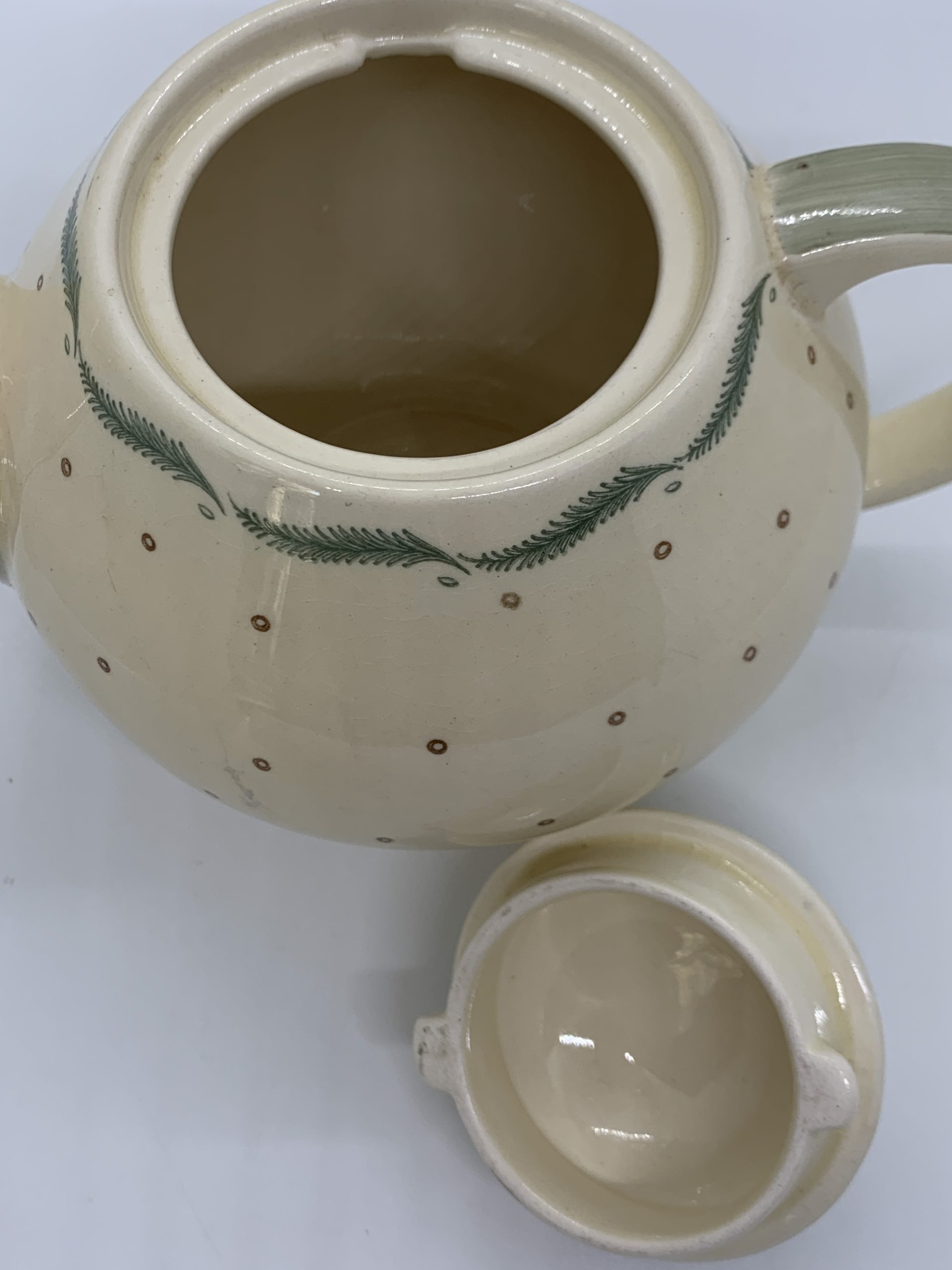 Susie Cooper Kestrel Shape -Teapot Pattern 2266. Crown Works Burslem ...
