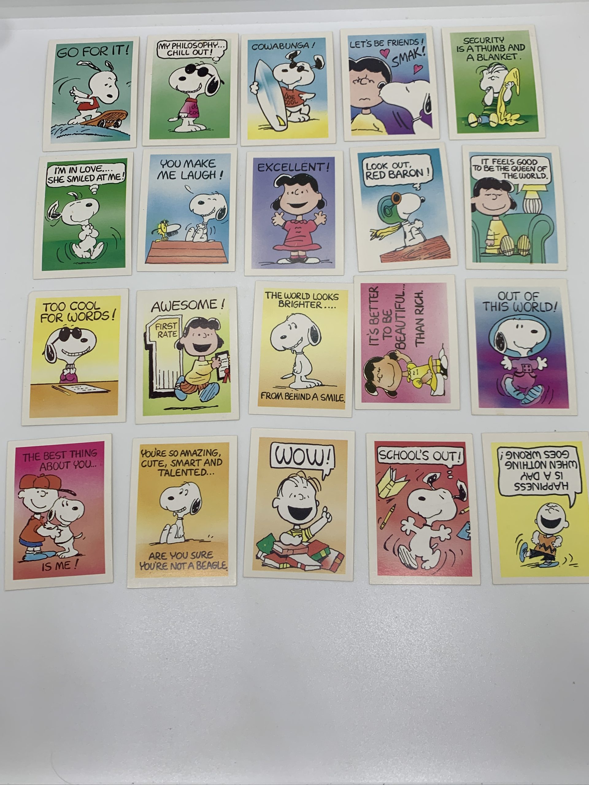 Weetbix The Peanuts Swap Card Series (20 cards) - Vintage Keepsakes
