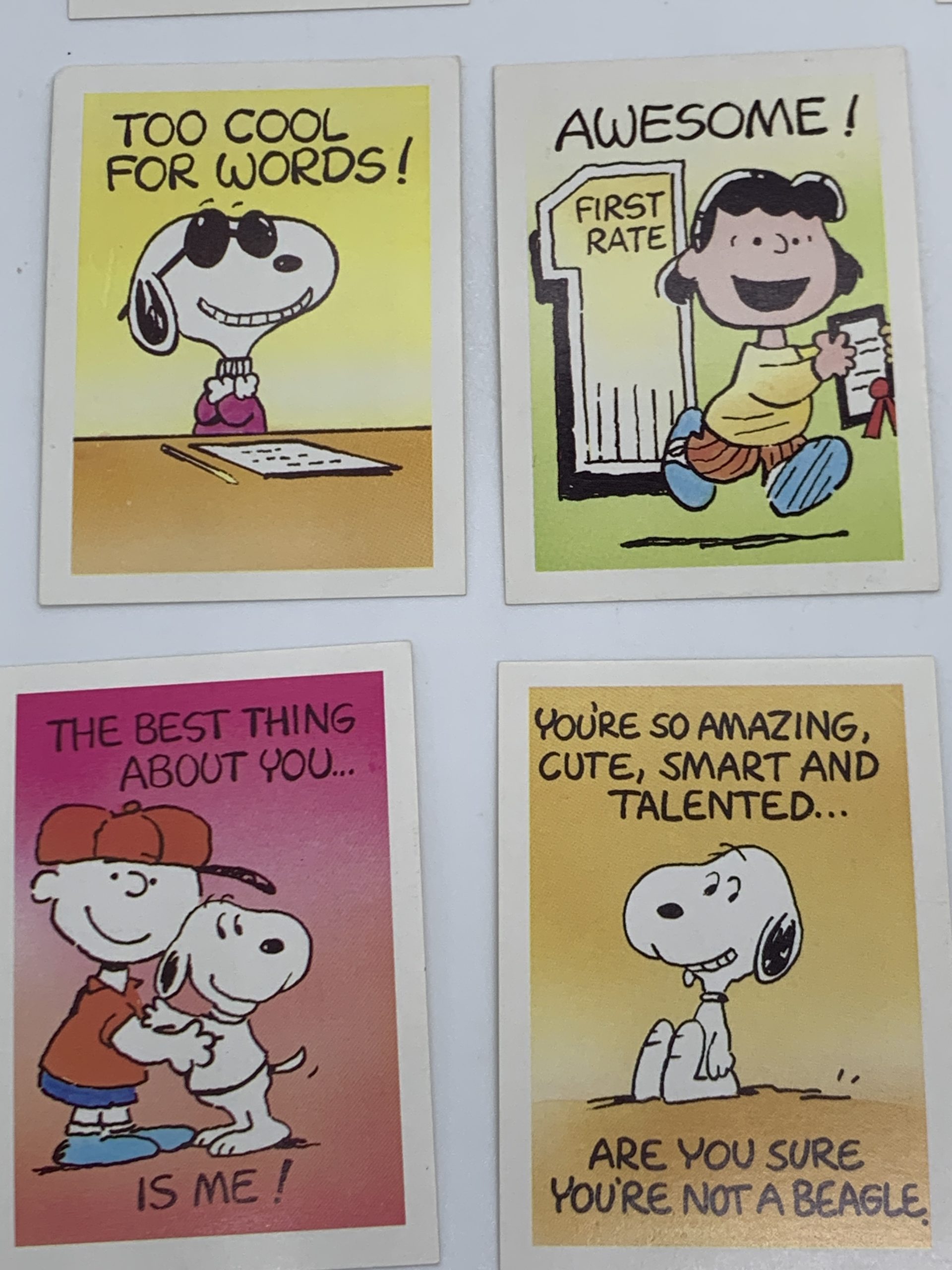 Weetbix The Peanuts Swap Card Series (20 cards) - Vintage Keepsakes