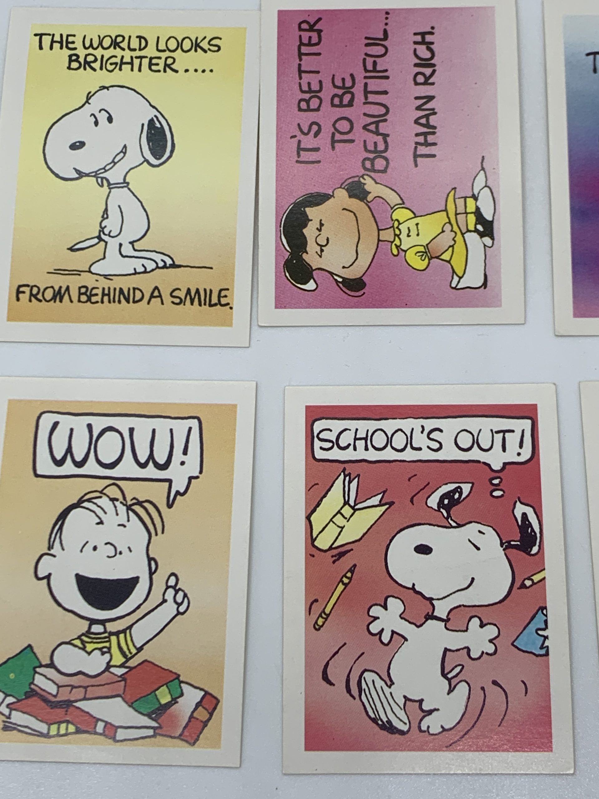 Weetbix The Peanuts Swap Card Series (20 cards) - Vintage Keepsakes