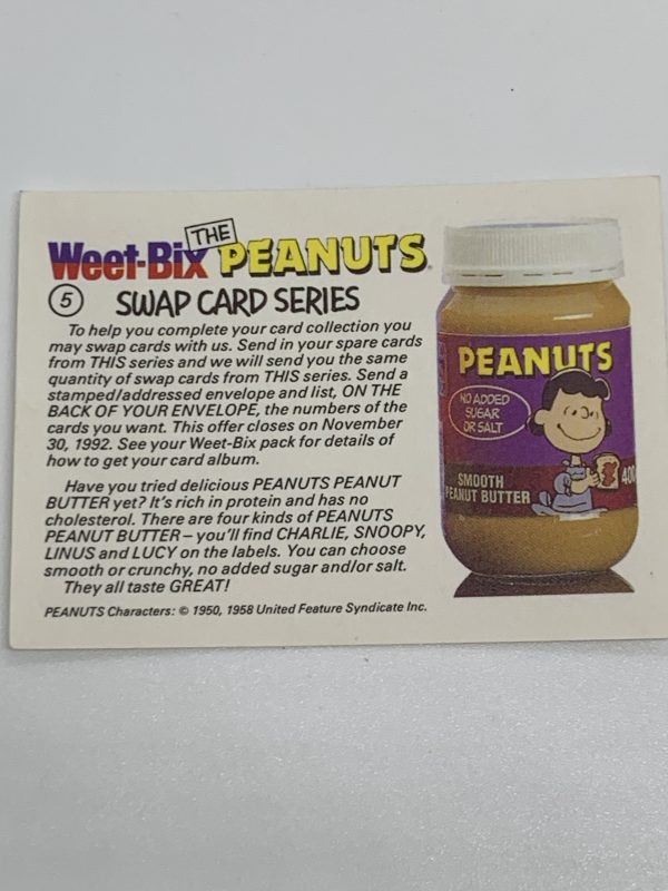 Weetbix The Peanuts Swap Card Series (20 cards) - Vintage Keepsakes
