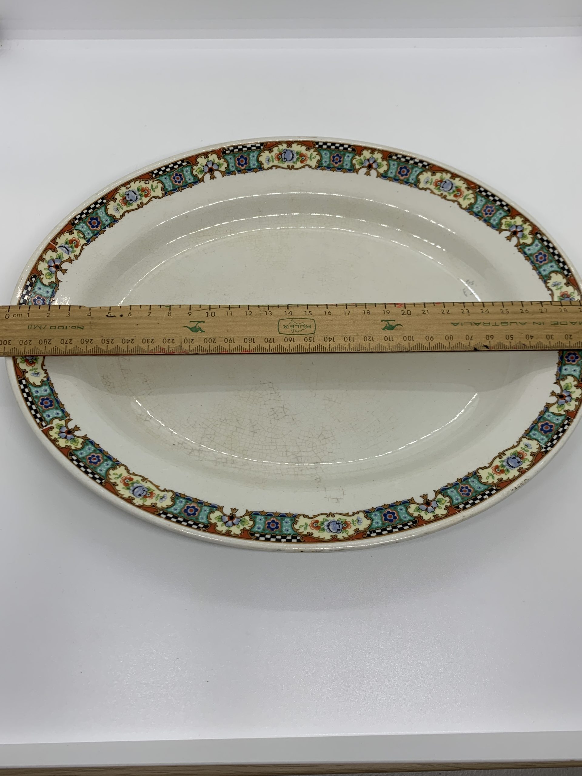 Empire Ware Oval Tray approx 30cm - Vintage Keepsakes