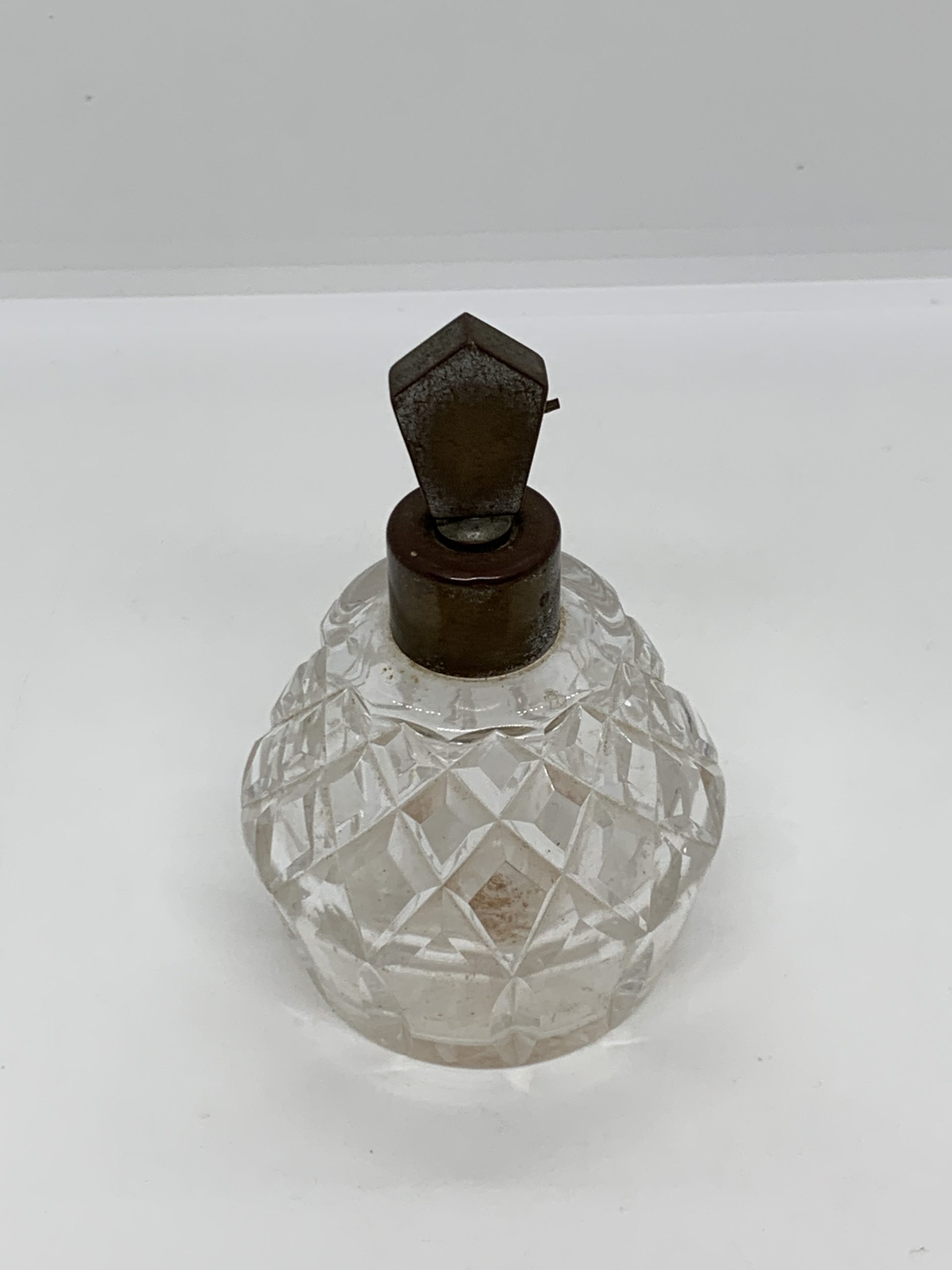Art Deco Inwald Crystal Perfume Bottle (as found) - Vintage Keepsakes
