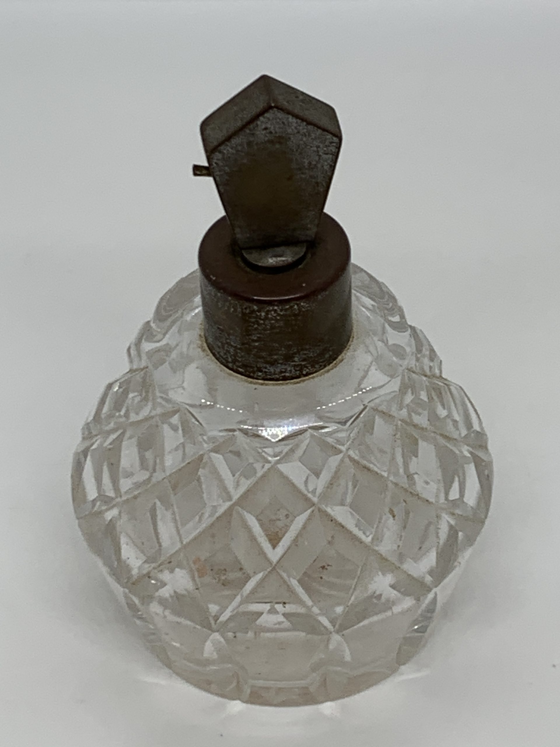 Art Deco Inwald Crystal Perfume Bottle (as found) - Vintage Keepsakes